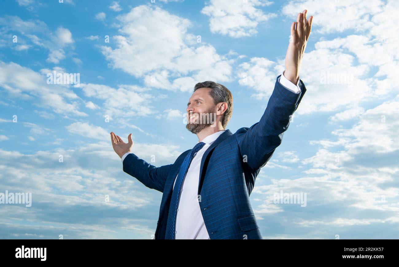 successful ceo in business suit. photo of ceo in suit. ceo in suit on ...
