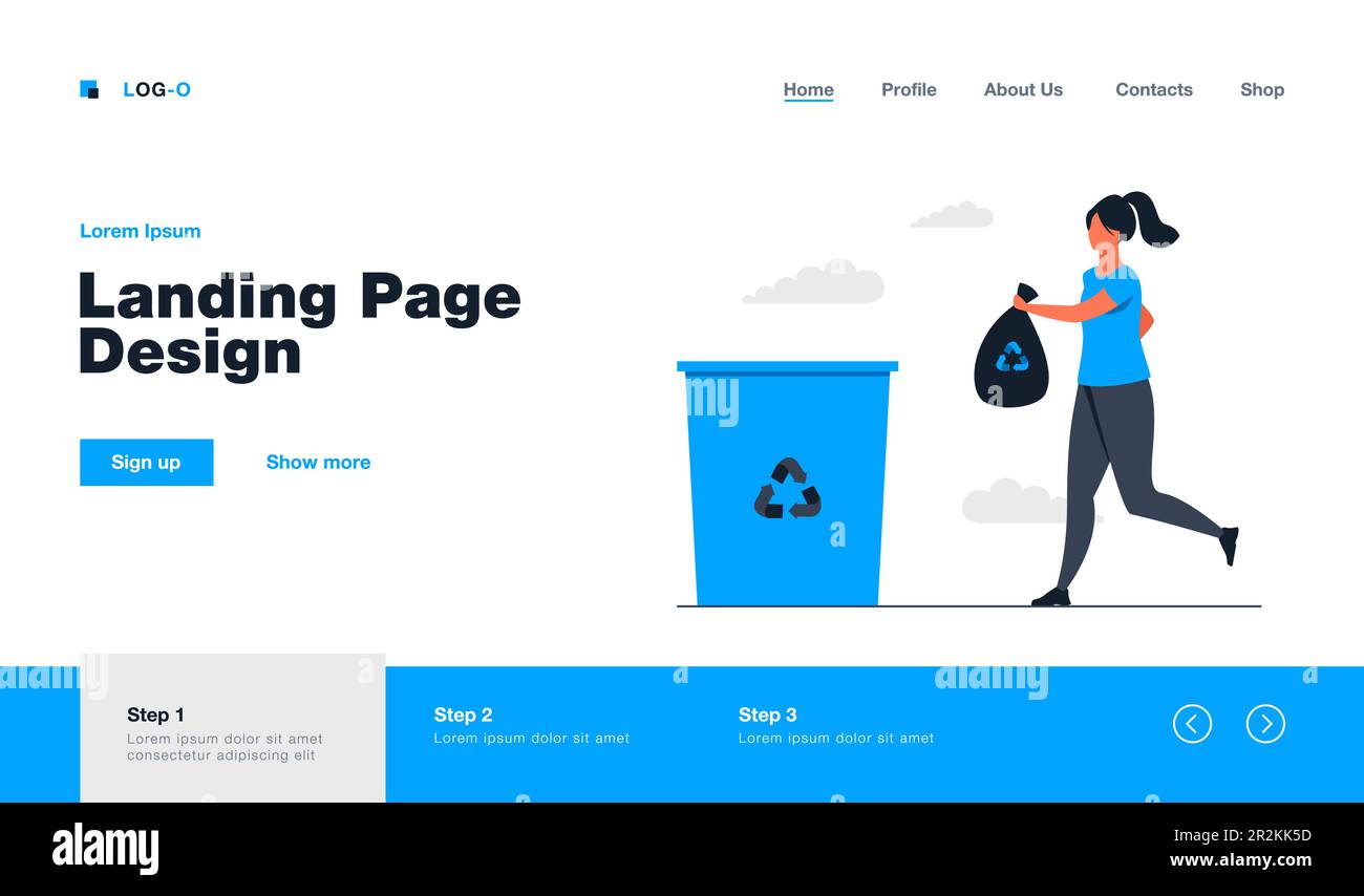 Woman throwing out trash hi-res stock photography and images - Alamy