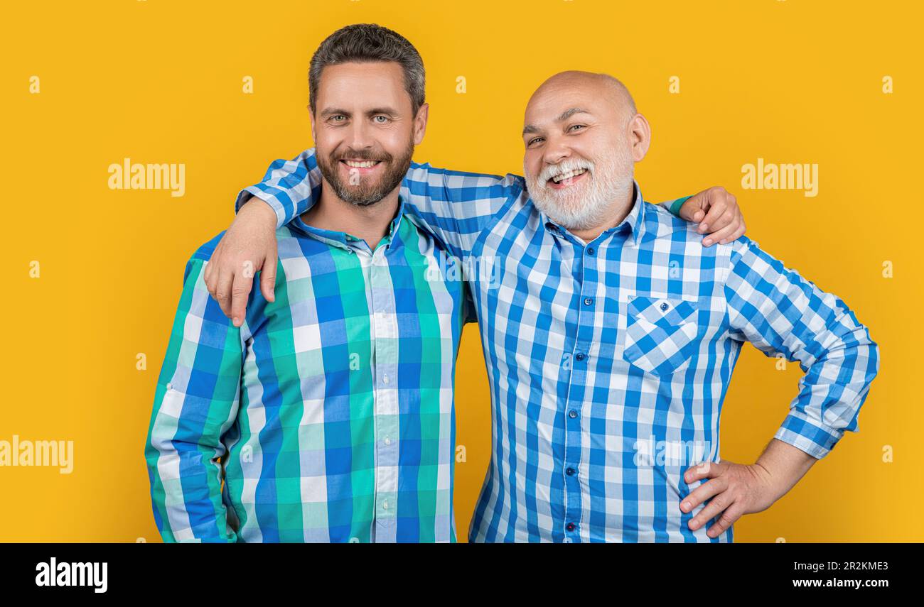 positive father and son friendship in studio. father and son friendship ...