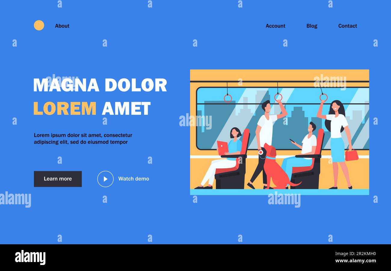 People riding subway train Stock Vector Image & Art - Alamy