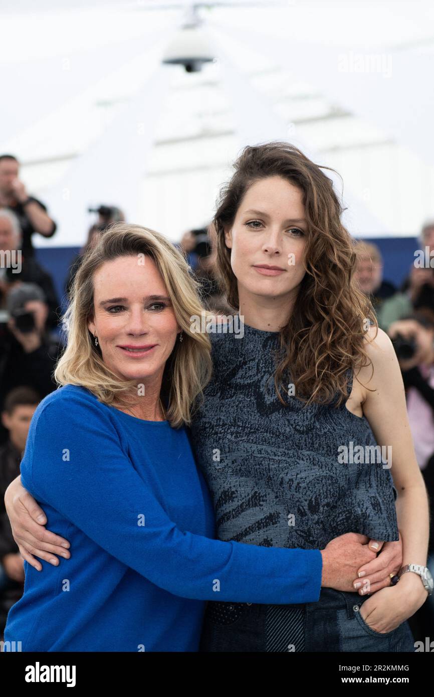 Cannes, France. 20th May, 2023. Geraldine Danon and Stephane Caillard ...
