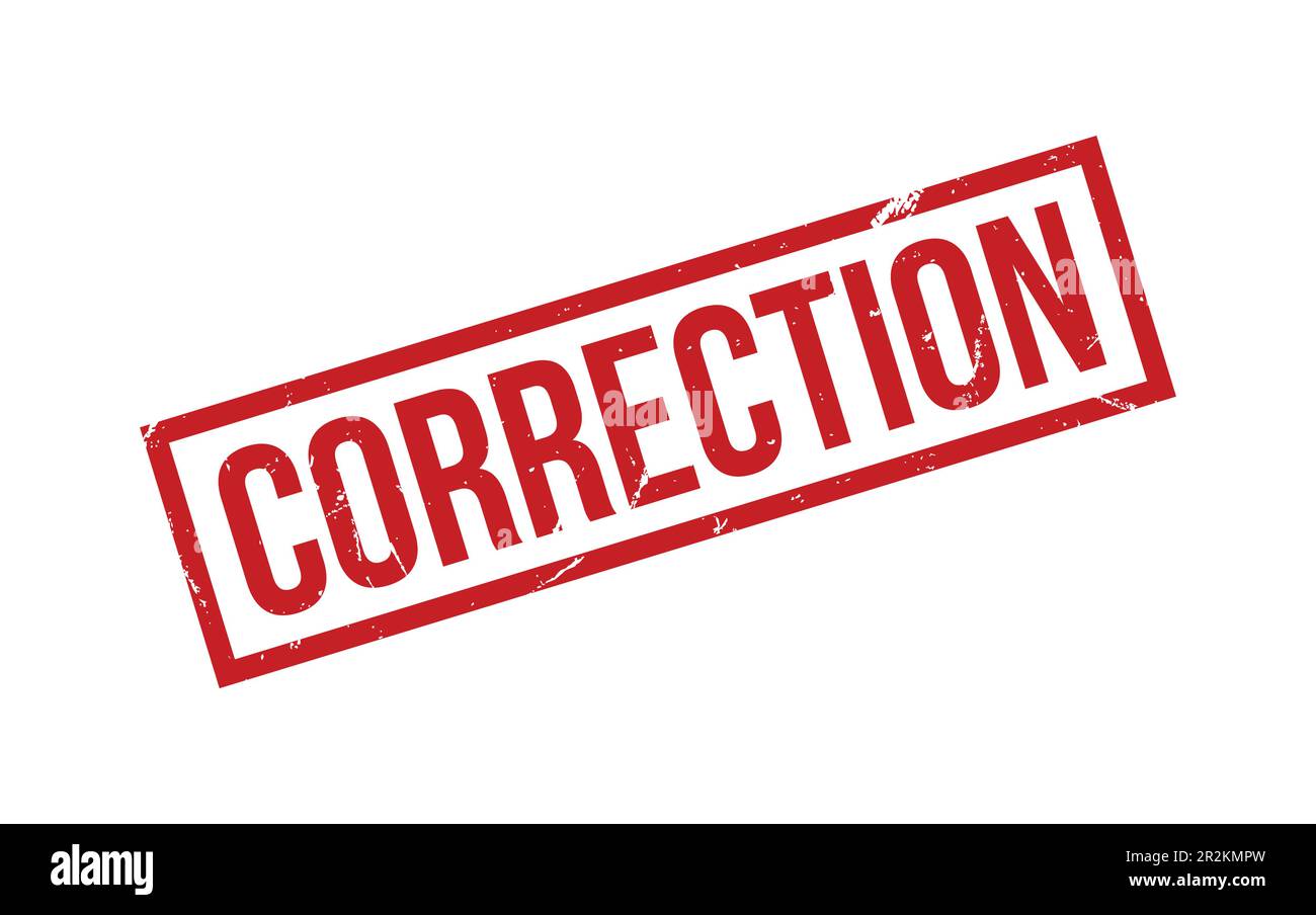 Correction seal Stock Vector Images - Alamy