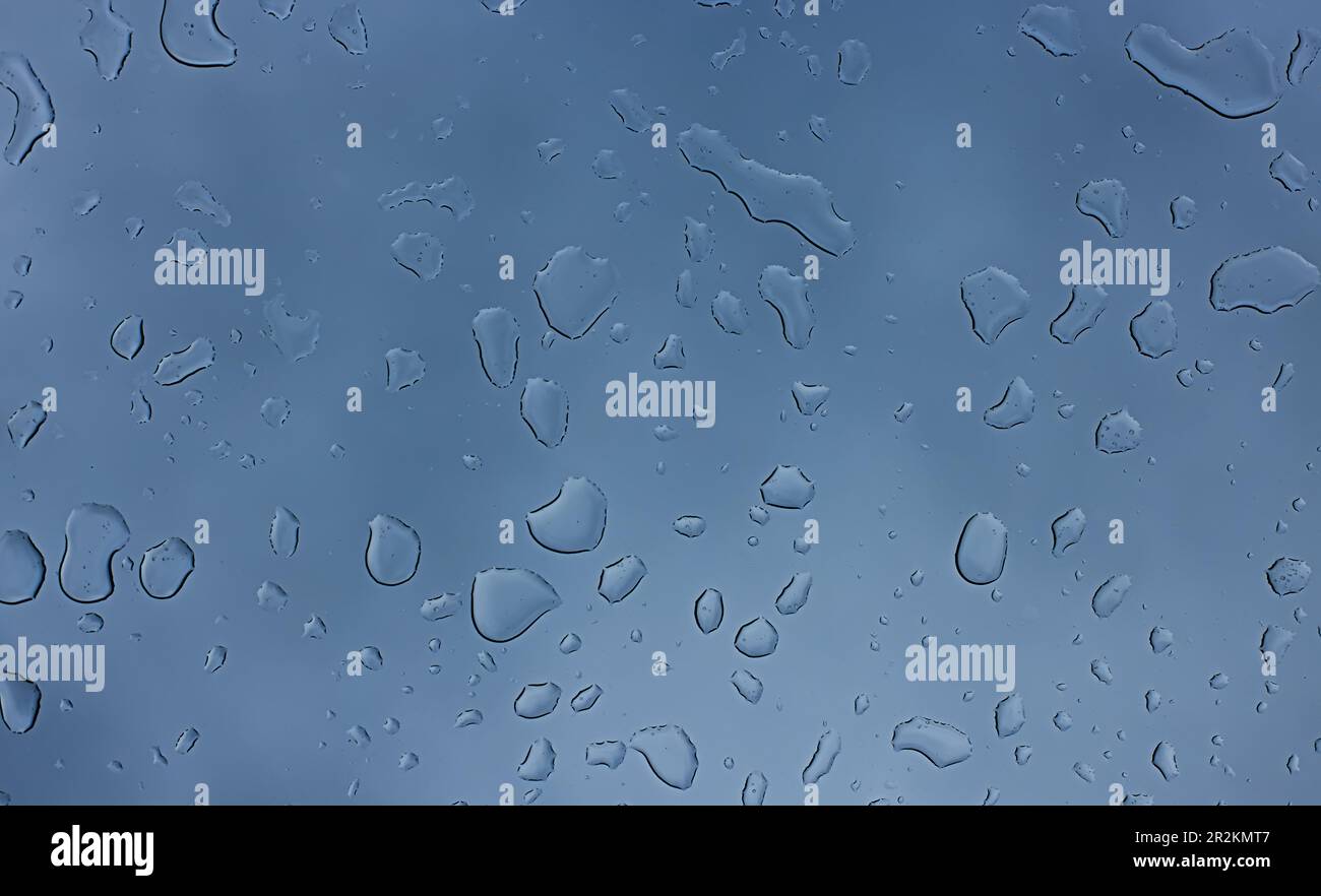 Drops of water on the glass Stock Photo - Alamy