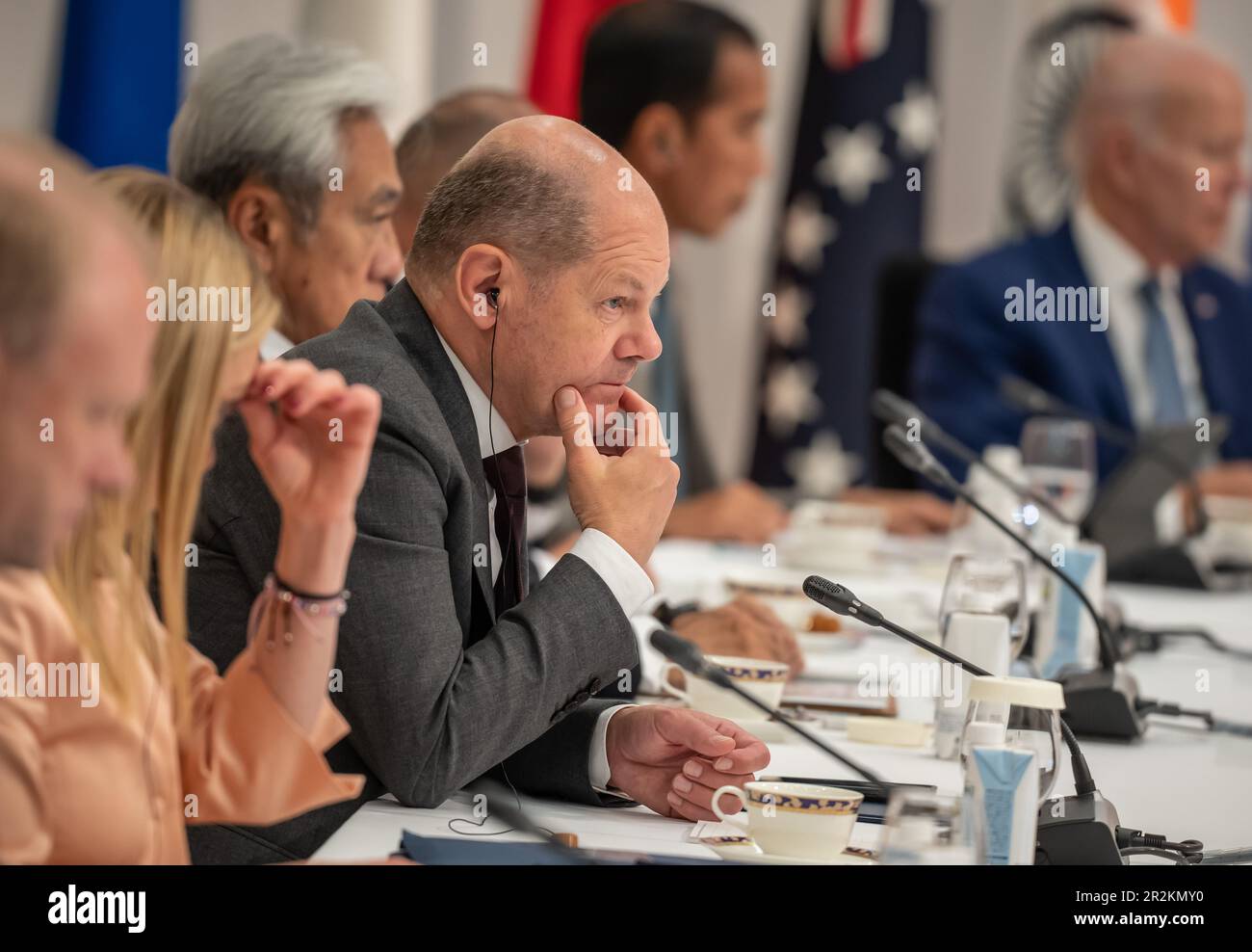 Hiroshima, Japan. 20th May, 2023. German Chancellor Olaf Scholz (SPD ...