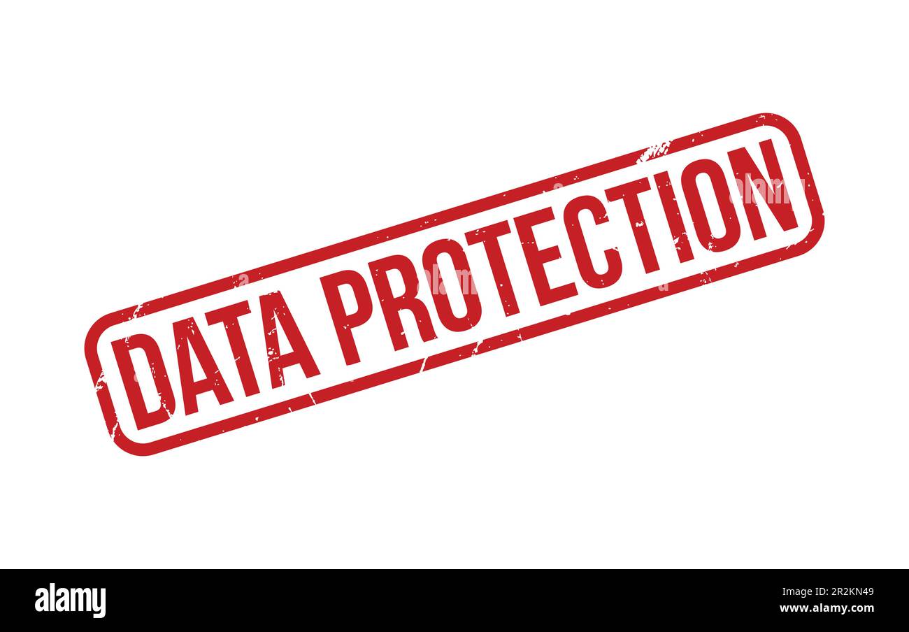 Data protection stamp Stock Vector Images - Alamy