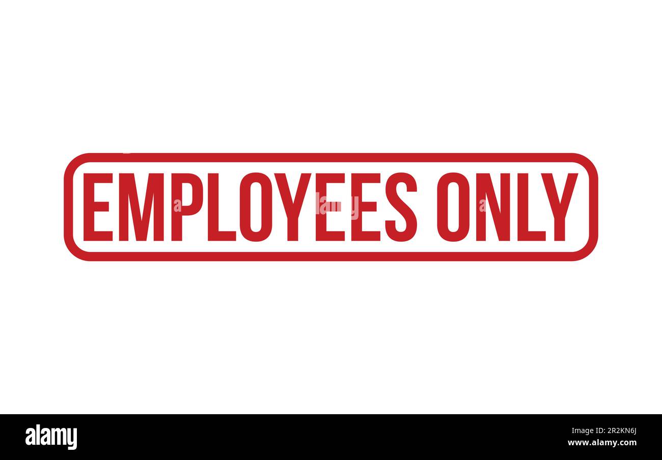 Employees only seal hi-res stock photography and images - Alamy