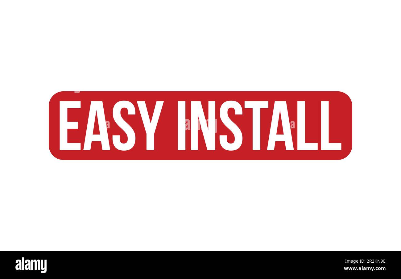 Easy Install Rubber Stamp Seal Vector Stock Vector Image & Art - Alamy