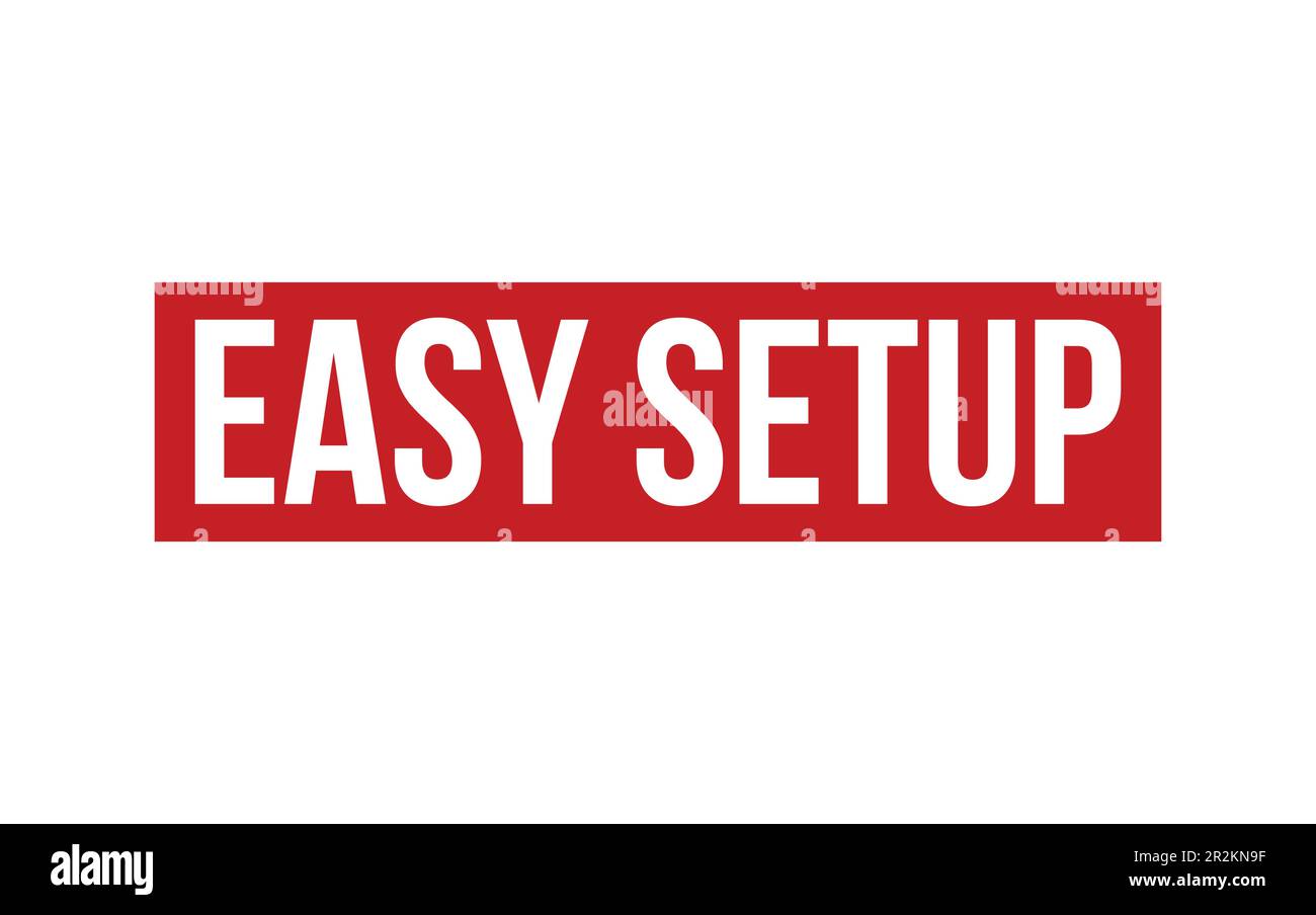 Easy Setup Rubber Stamp Seal Vector Stock Vector Image & Art - Alamy
