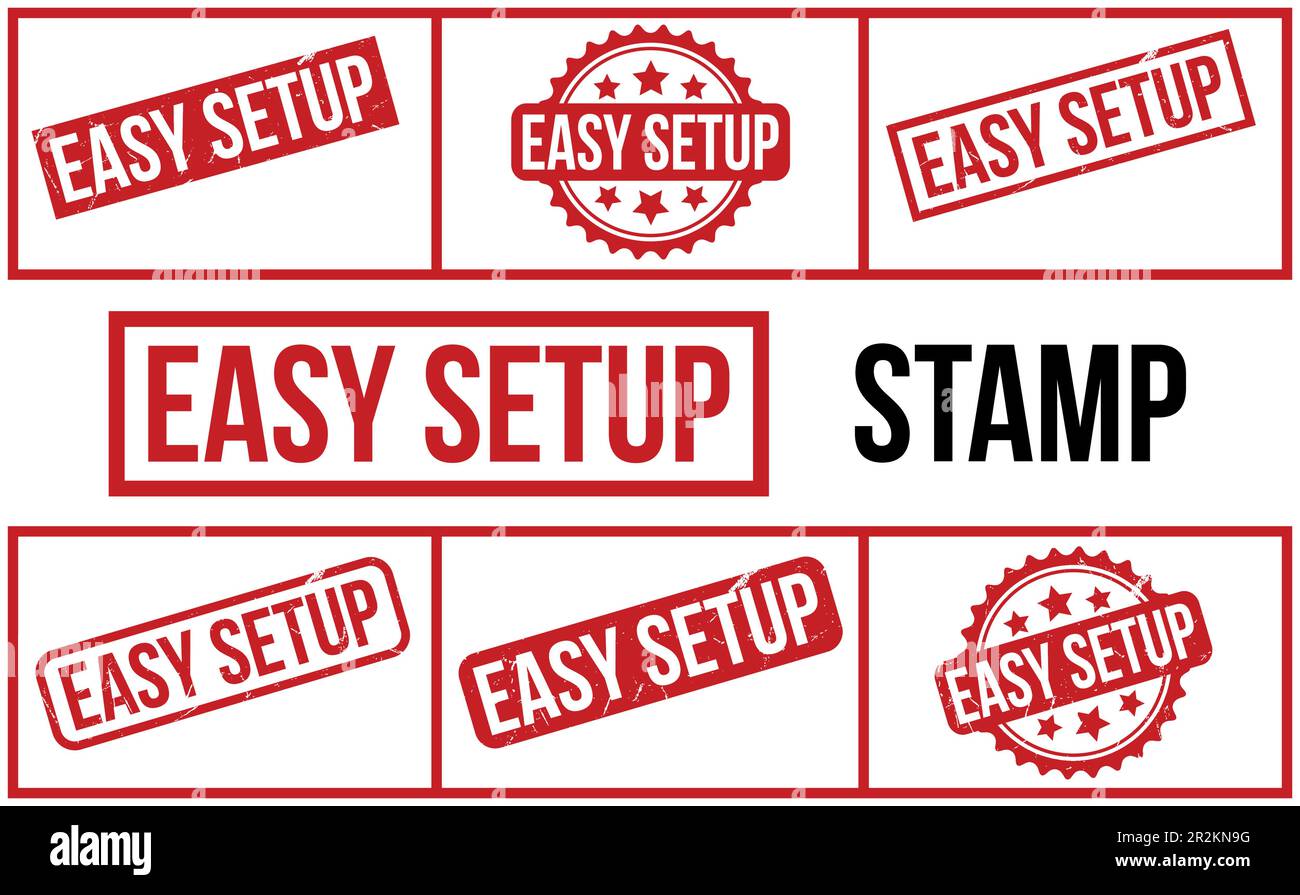 Easy setup rubber stamp hi-res stock photography and images - Alamy