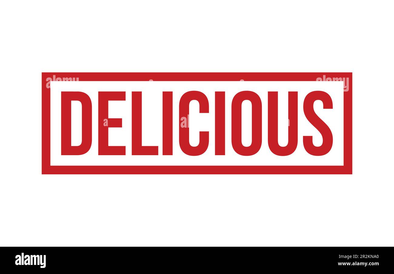 Delicious Rubber Stamp Seal Vector Stock Vector Image & Art - Alamy