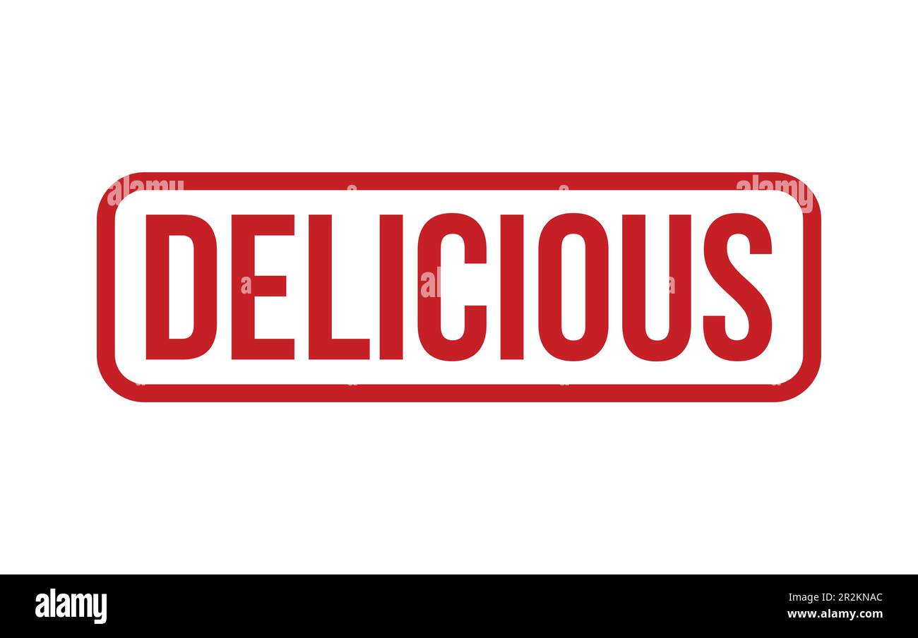 Delicious Rubber Stamp Seal Vector Stock Vector Image & Art - Alamy