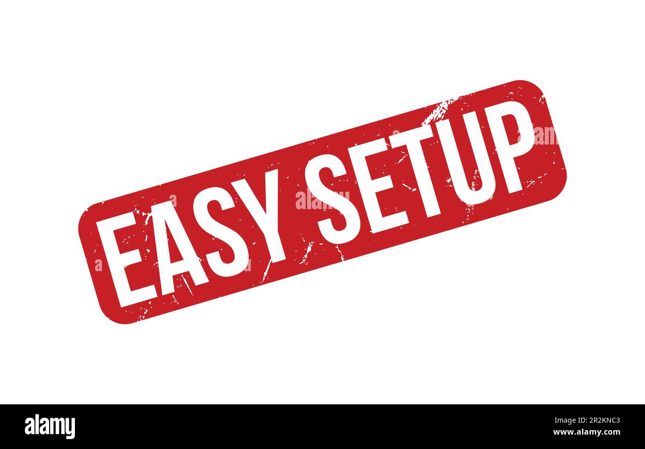 Easy Setup Rubber Stamp Seal Vector Stock Vector Image & Art - Alamy
