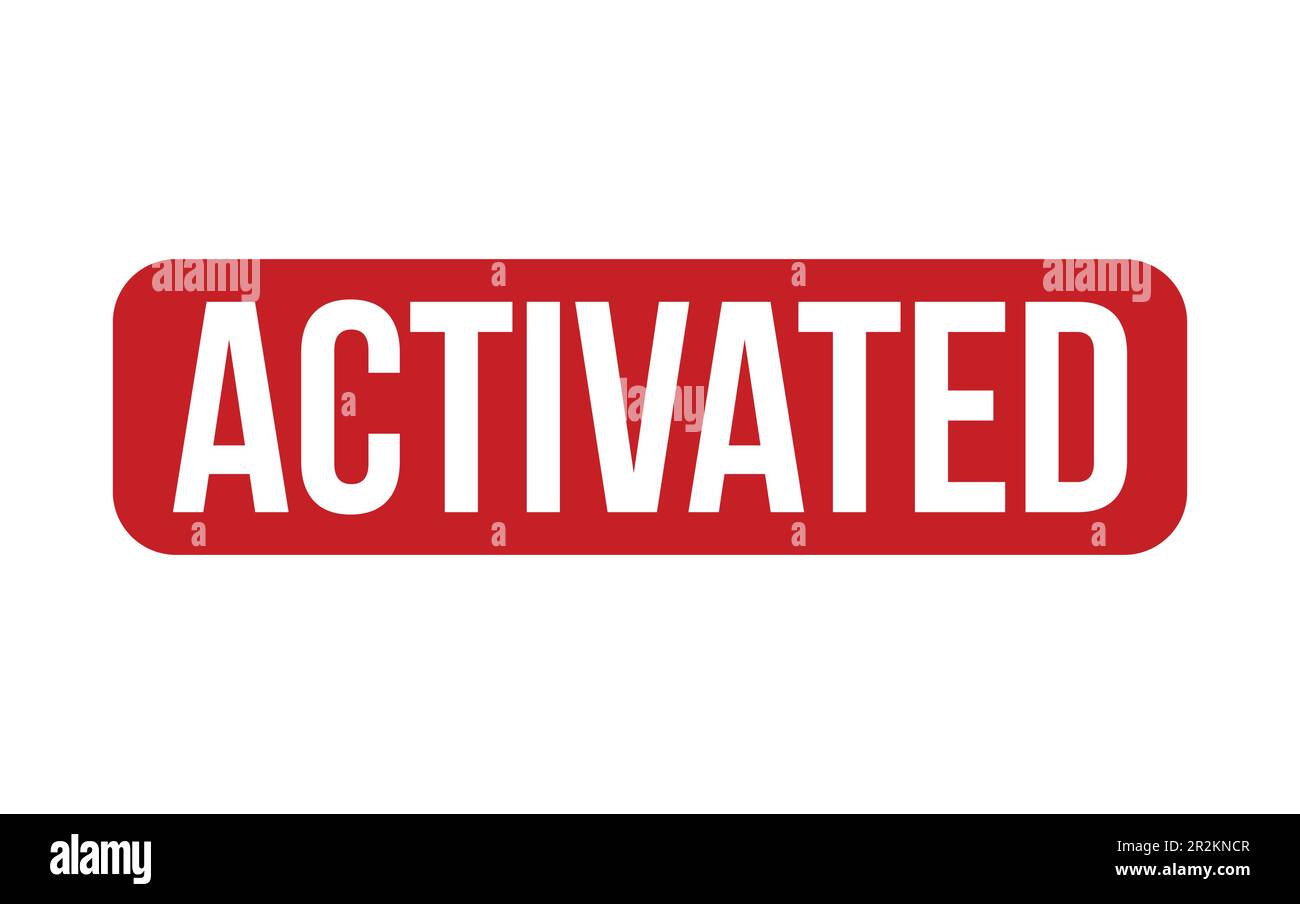 Activated Rubber Stamp Seal Vector Stock Vector Image & Art - Alamy