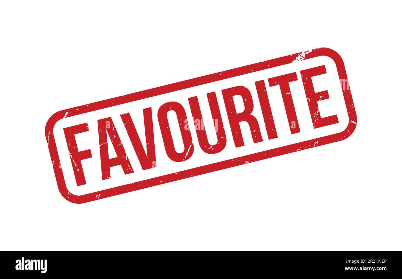 Favourite Rubber Stamp Seal Vector Stock Vector Image & Art - Alamy