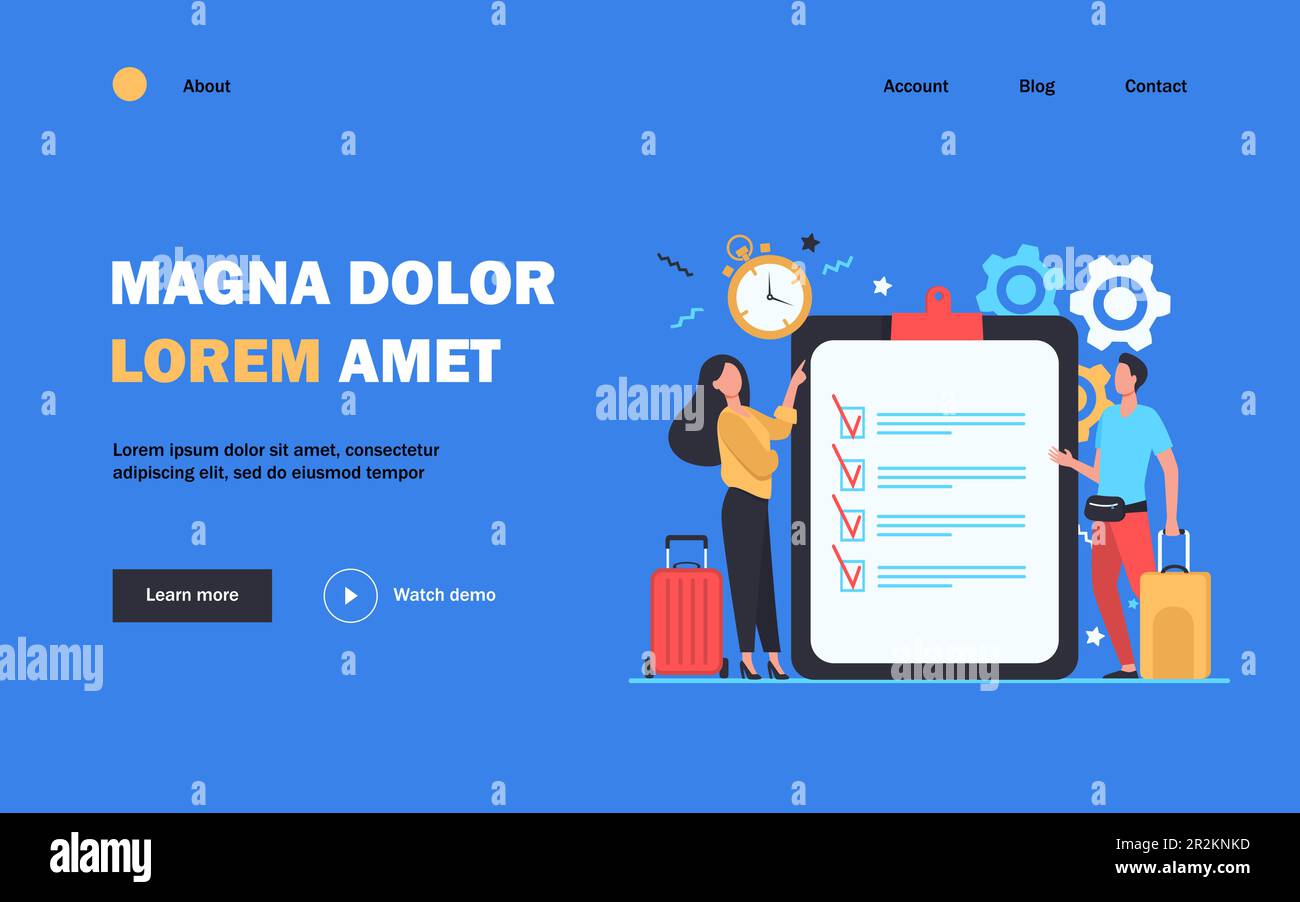 Checklist packing Stock Vector Images - Alamy