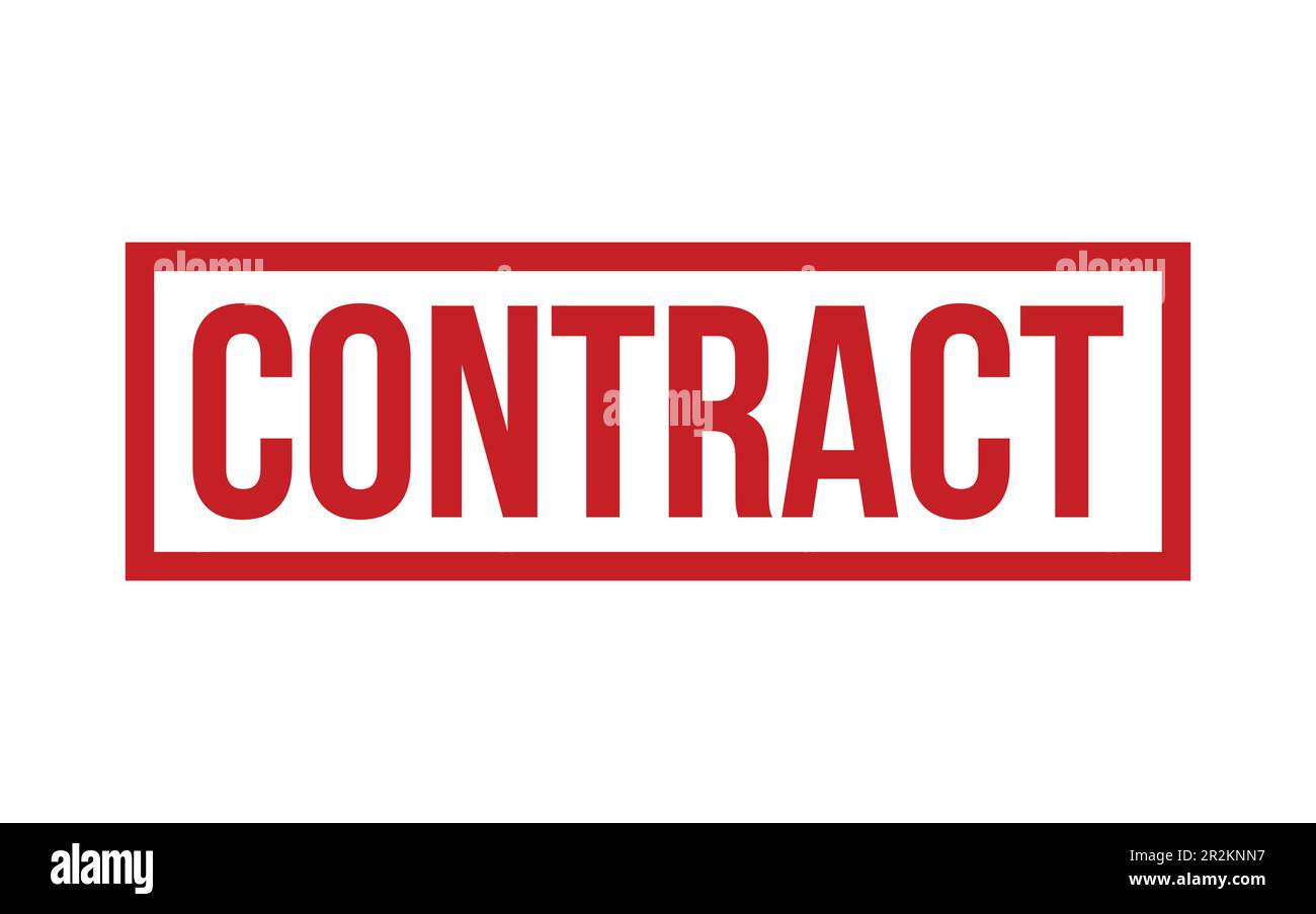 Contract Rubber Stamp Seal Vector Stock Vector Image & Art - Alamy