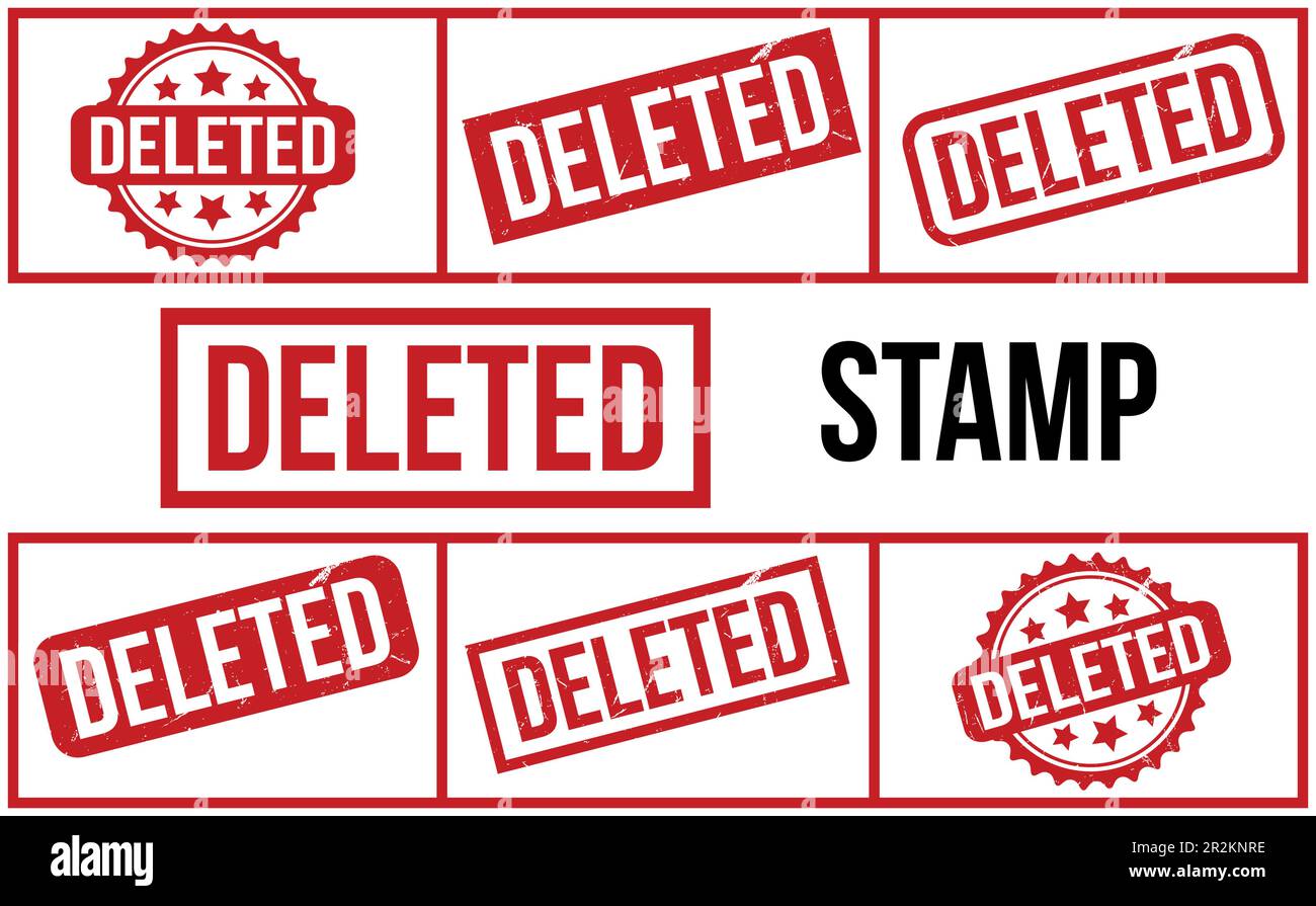 Deleted stamp hi-res stock photography and images - Alamy