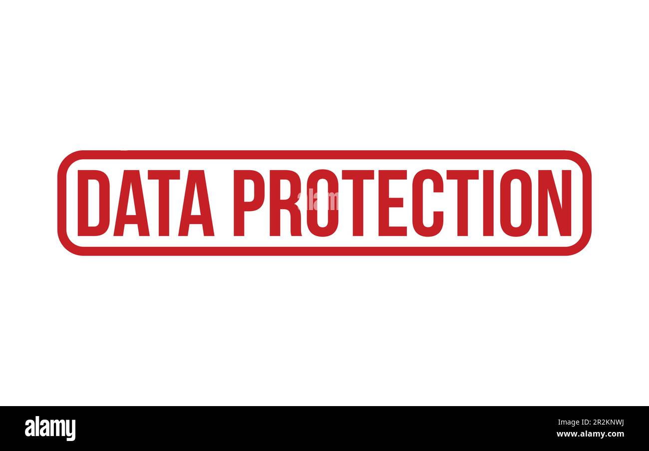 Data protection stamp Stock Vector Images - Alamy
