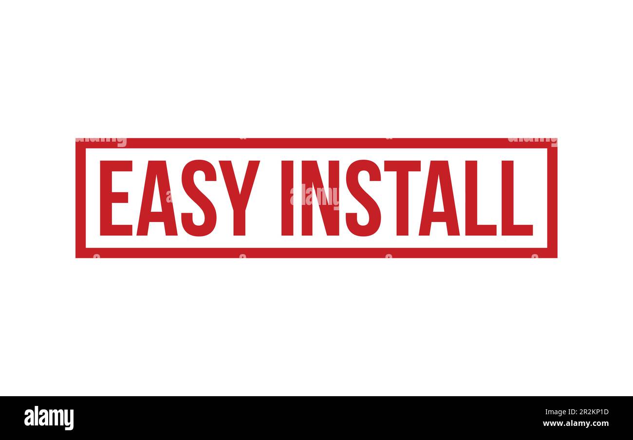 Easy Install Rubber Stamp Seal Vector Stock Vector Image & Art - Alamy