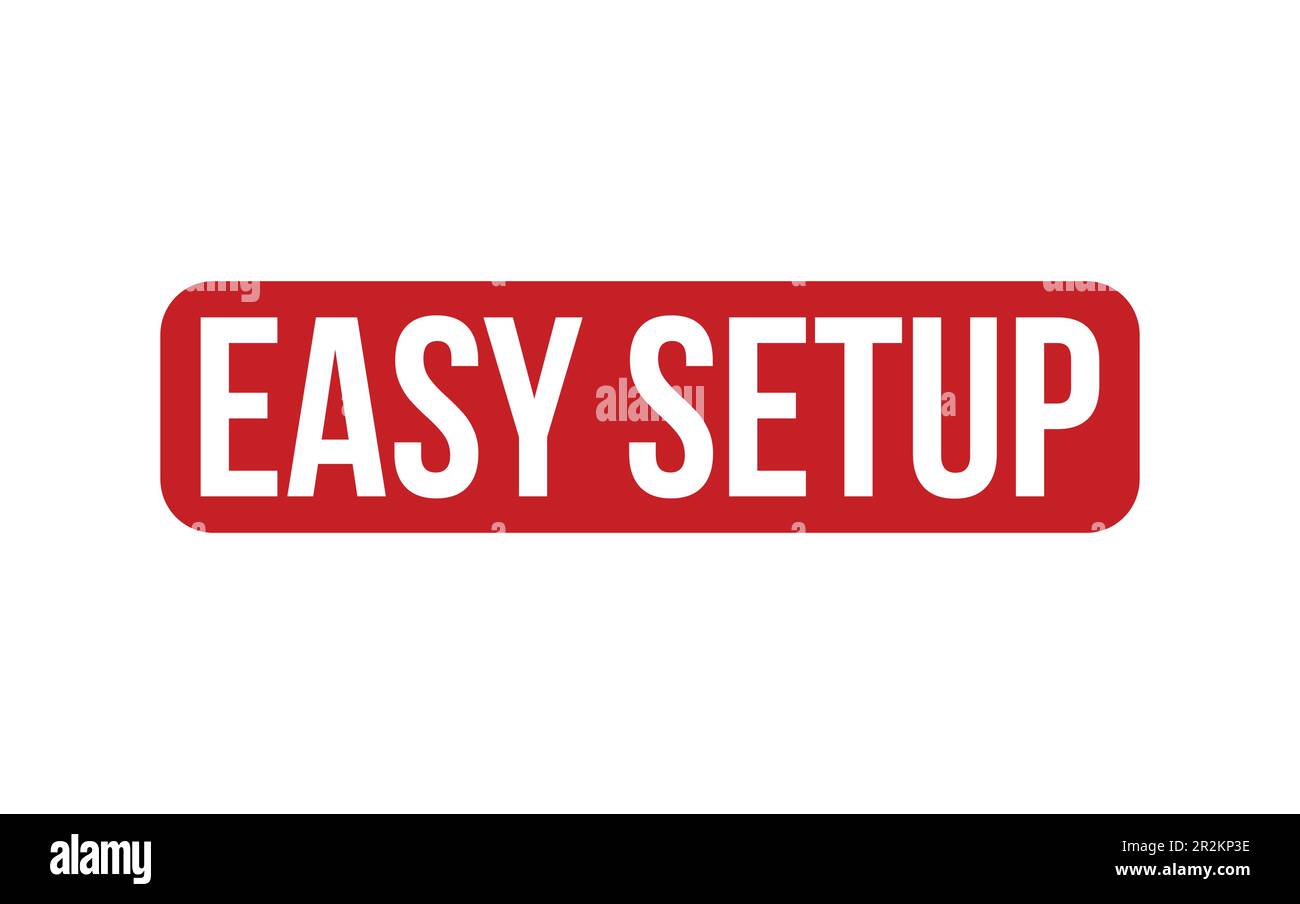 Easy Setup Rubber Stamp Seal Vector Stock Vector Image & Art - Alamy