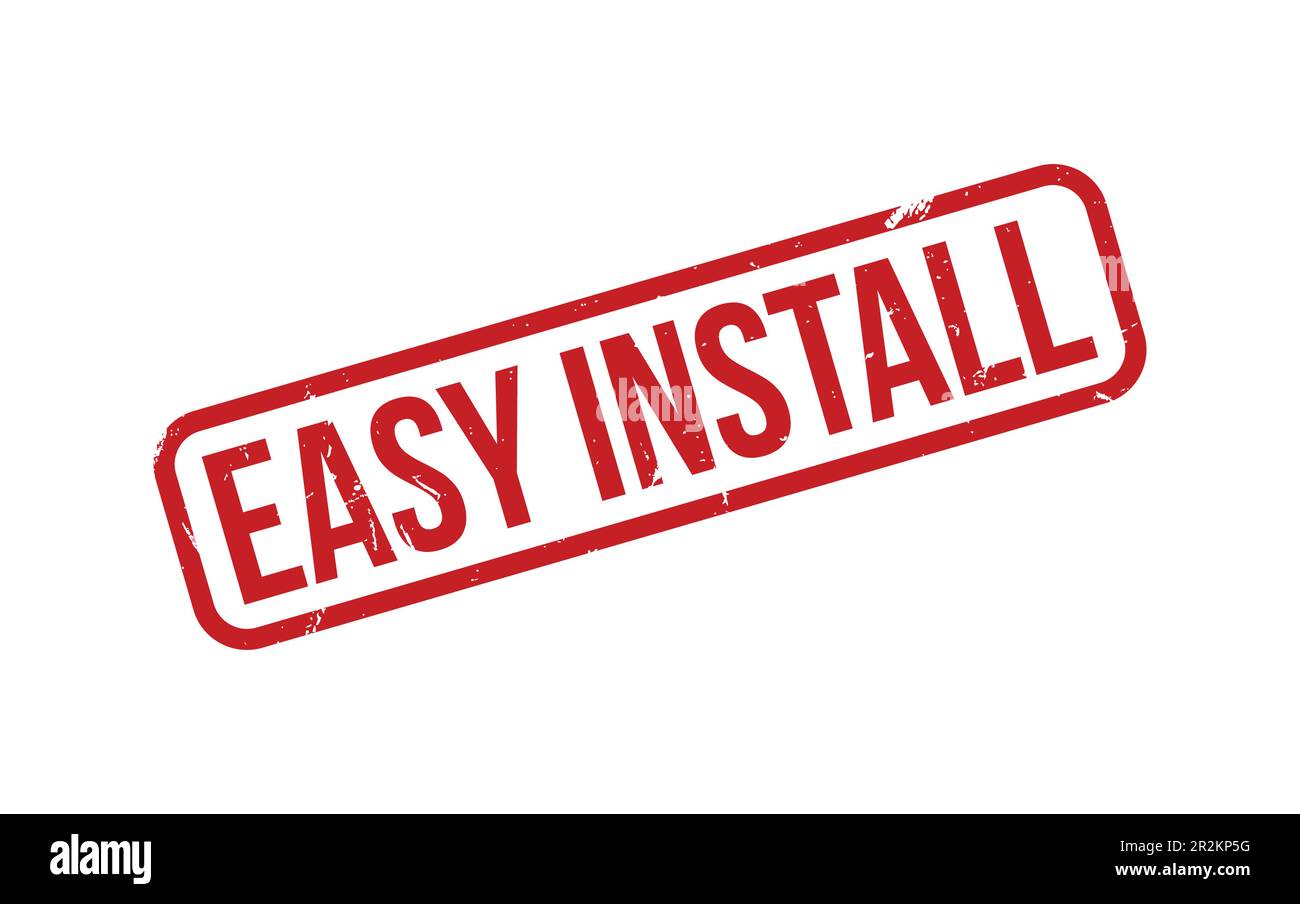 Easy Install Rubber Stamp Seal Vector Stock Vector Image & Art - Alamy