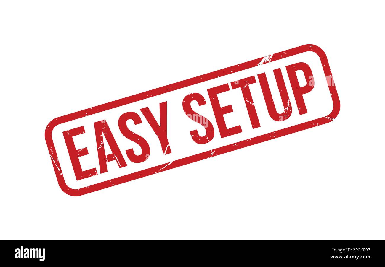 Easy Setup Rubber Stamp Seal Vector Stock Vector Image & Art - Alamy
