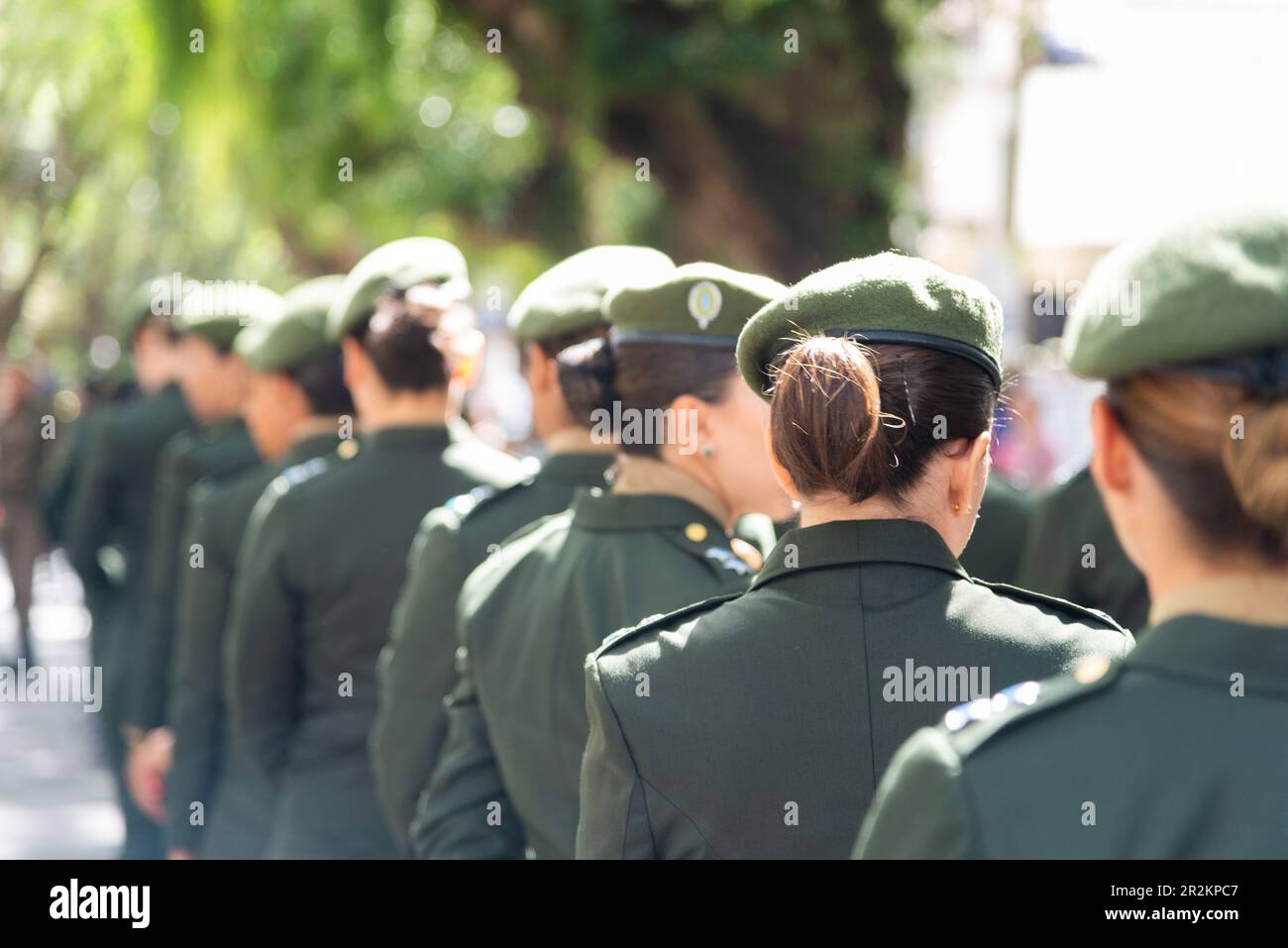 Salvador, Bahia, Brazil - September 07, 2022: Female army soldiers are ...