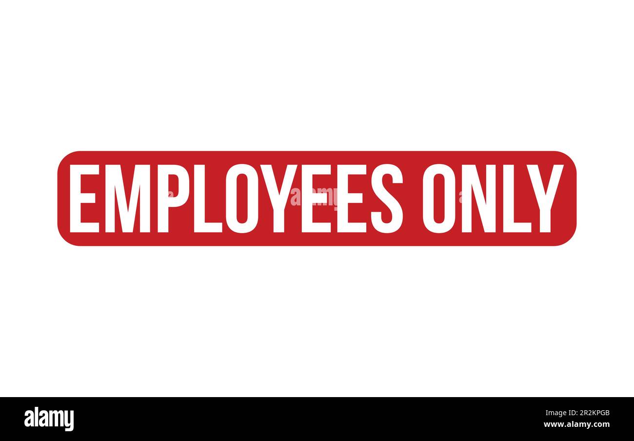 Employees only seal Stock Vector Images - Alamy