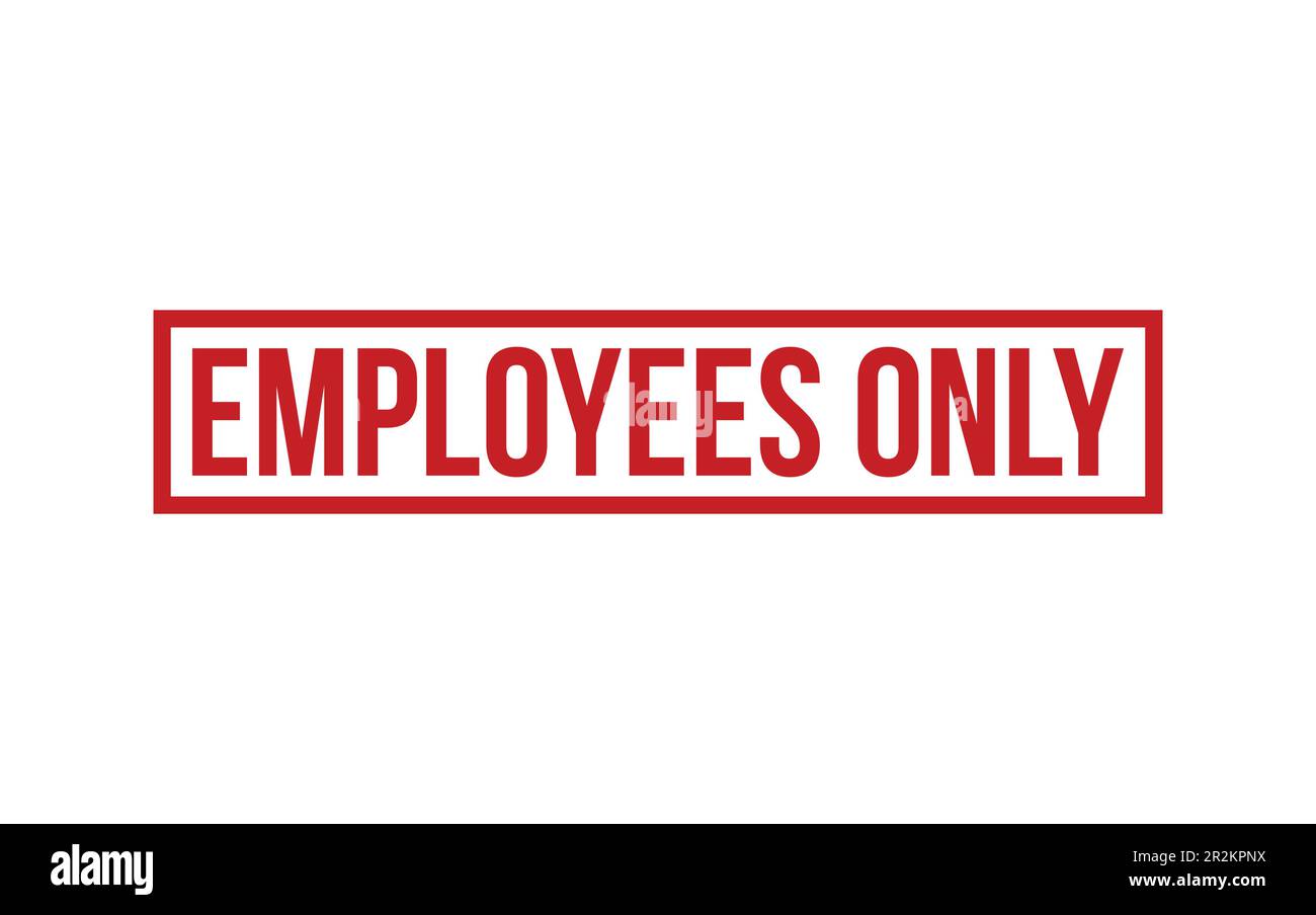 Employees Only Rubber Stamp Seal Vector Stock Vector Image & Art - Alamy