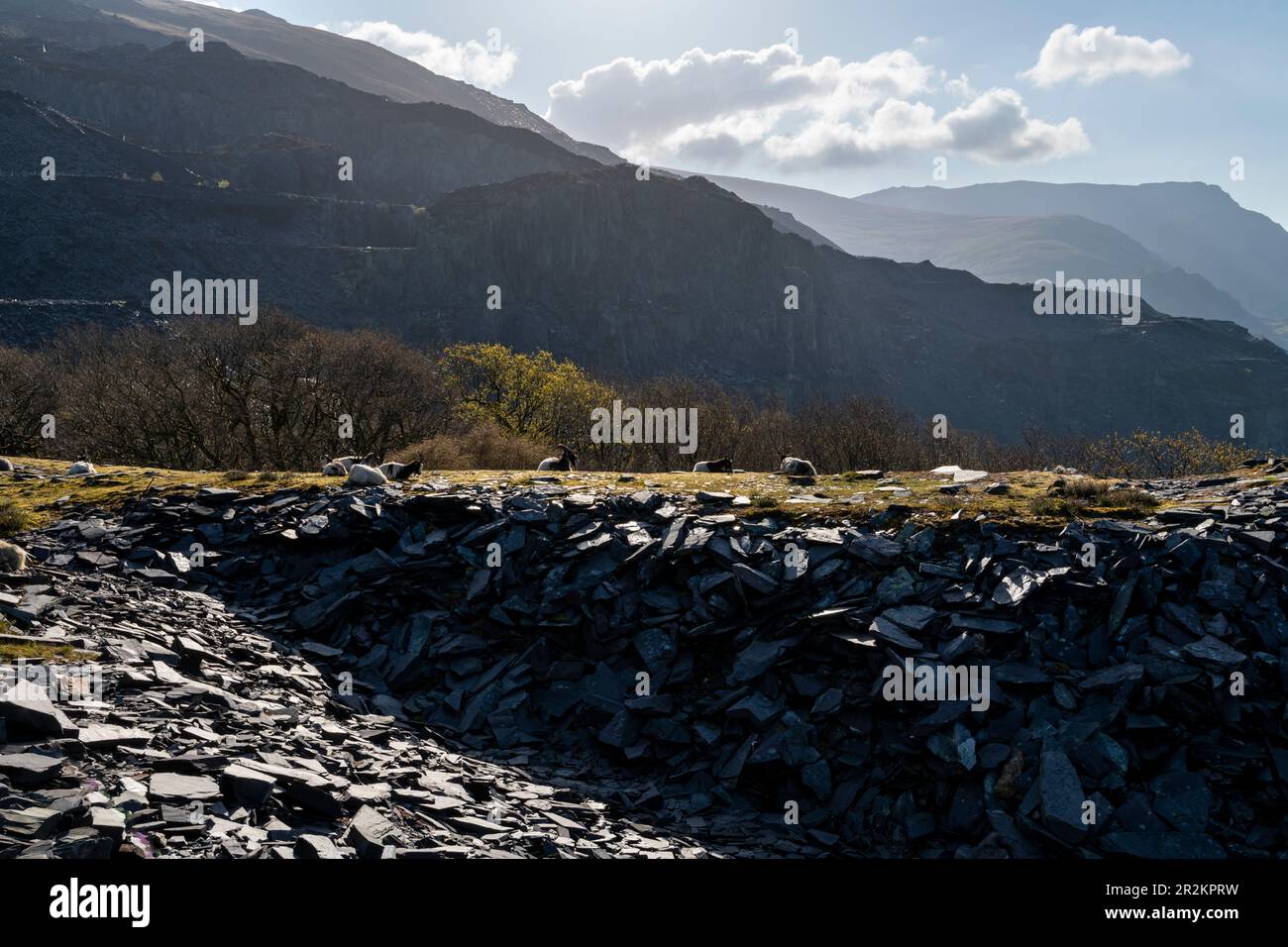 Llanberis abandoned slate quarries hi-res stock photography and images ...