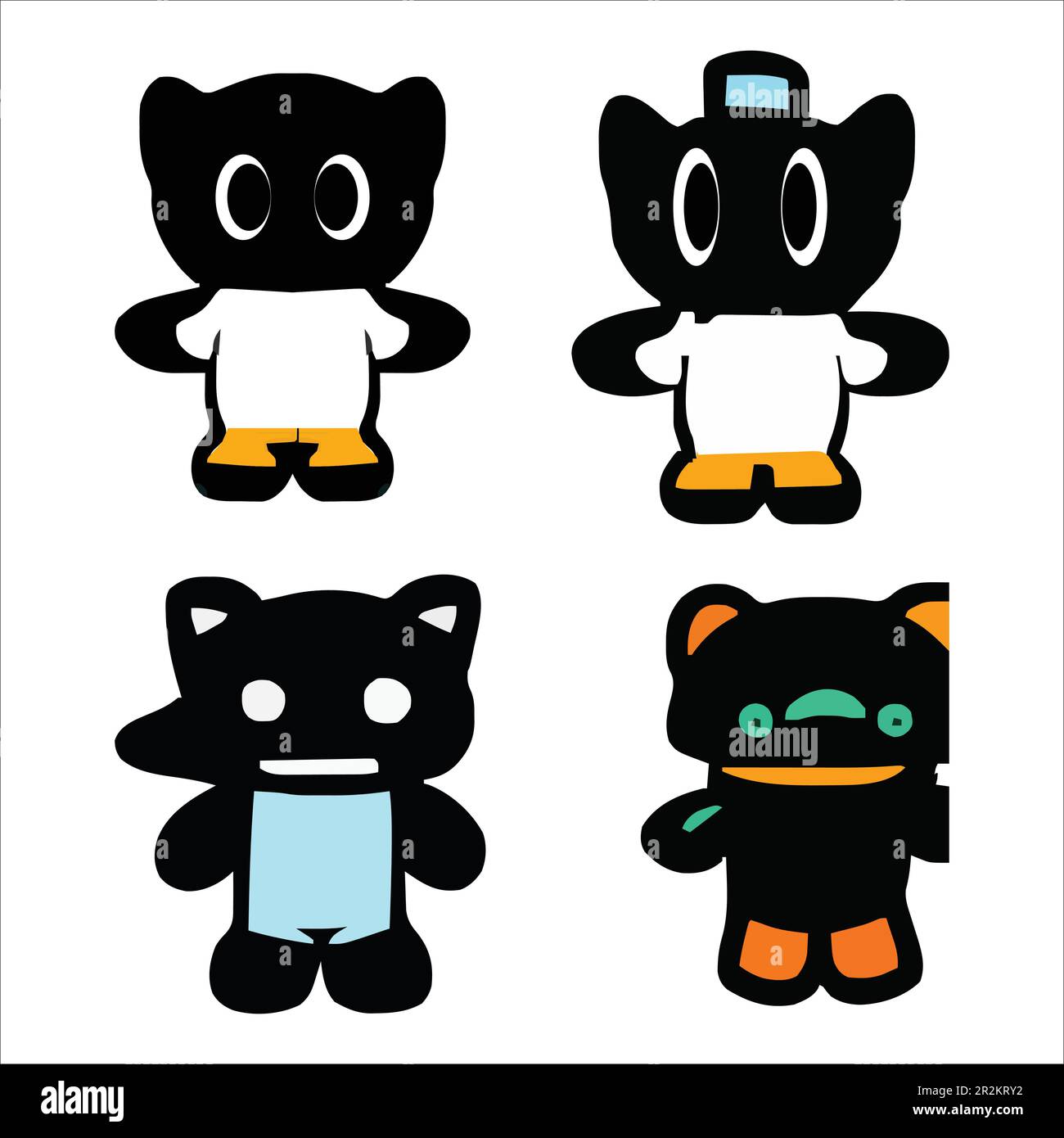 Cute cartoons designs vector file Stock Vector Image & Art - Alamy