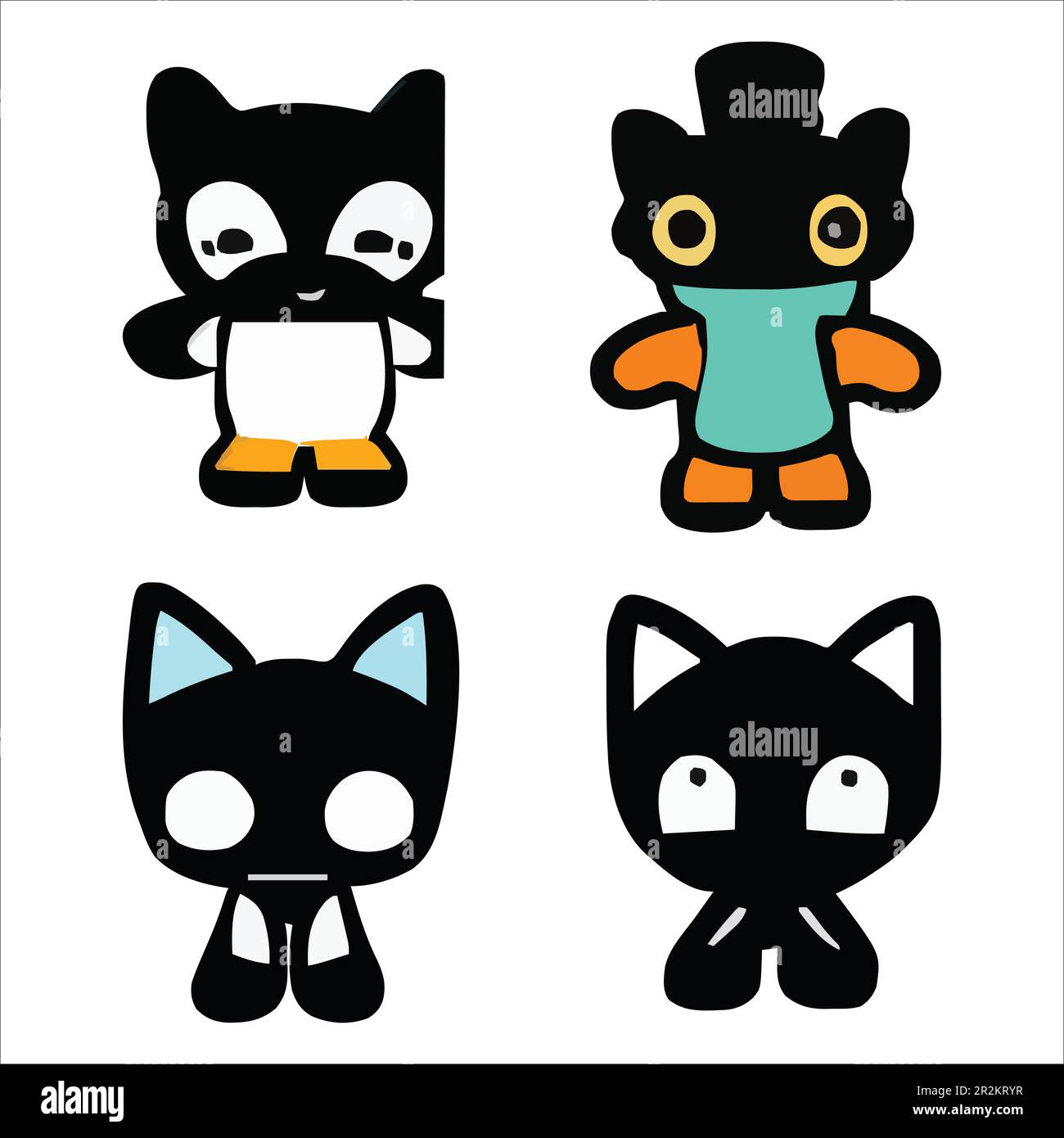 Cute cartoons designs vector file Stock Vector Image & Art - Alamy