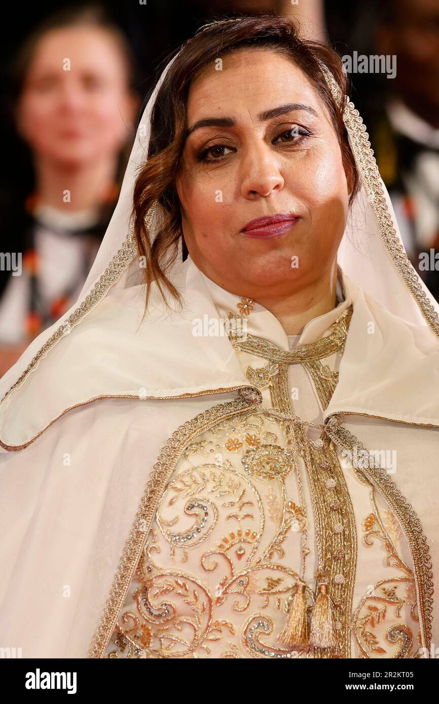 Olfa Hamrouni attends the 'Four Daughters' premiere during the 76th ...