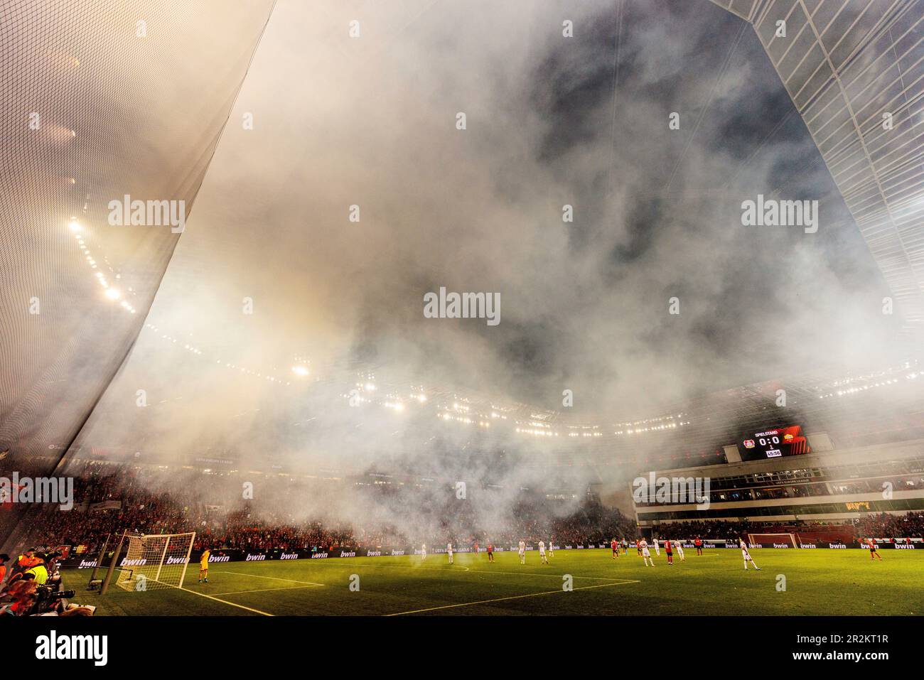 Leverkusen, Deutschland. 18th May, 2023. firo: May 18, 2023, football, UEFA Europa League ...