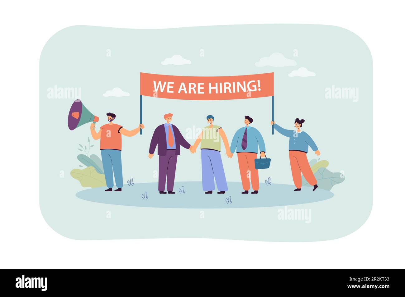 Recruit agency managers Stock Vector Images - Alamy