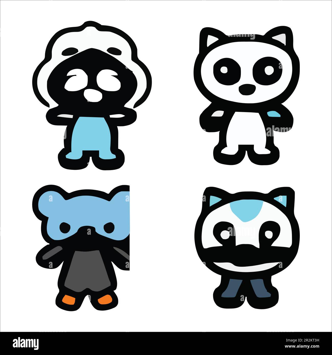 Cute cartoons designs vector file Stock Vector Image & Art - Alamy