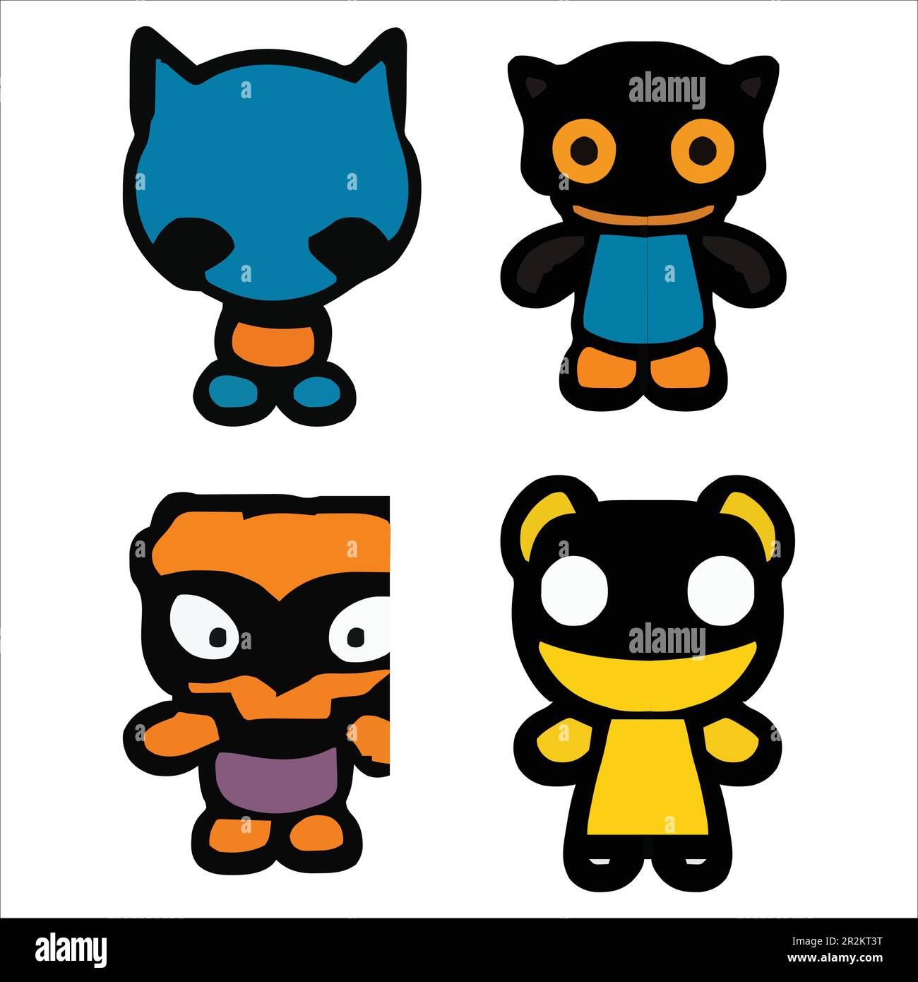 Cute cartoons designs vector file Stock Vector Image & Art - Alamy