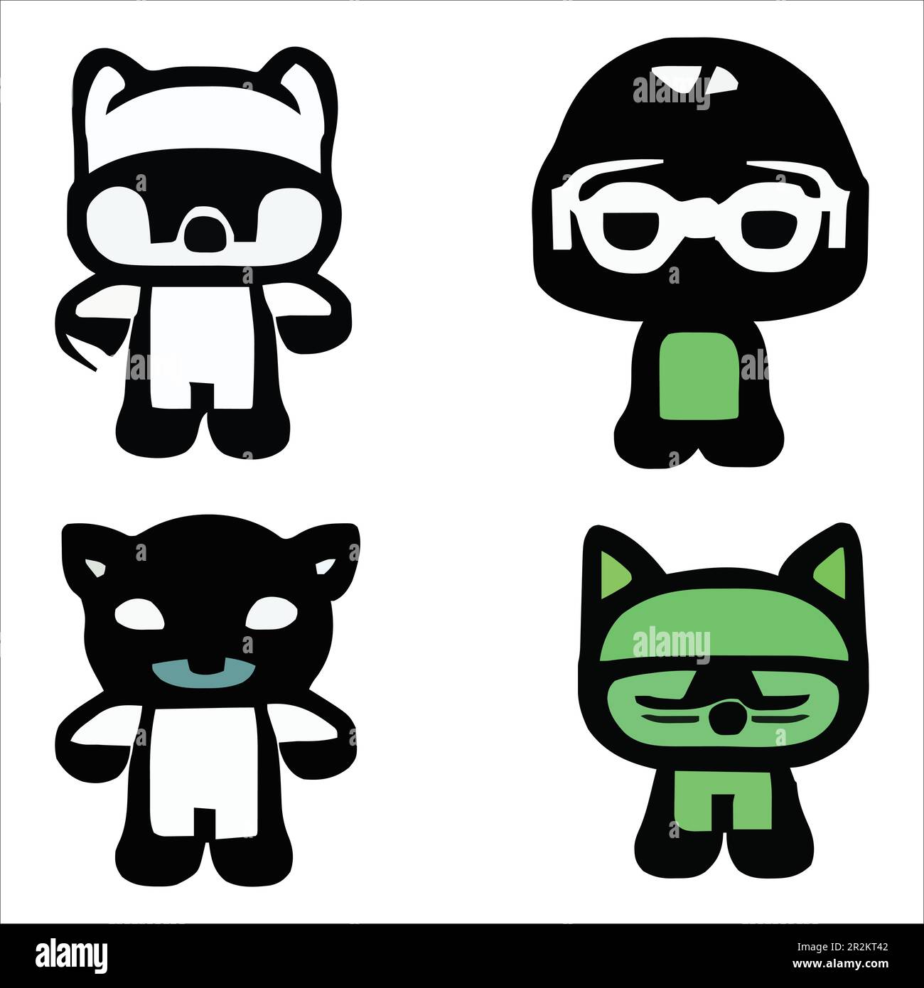 Cute cartoons designs vector file Stock Vector Image & Art - Alamy