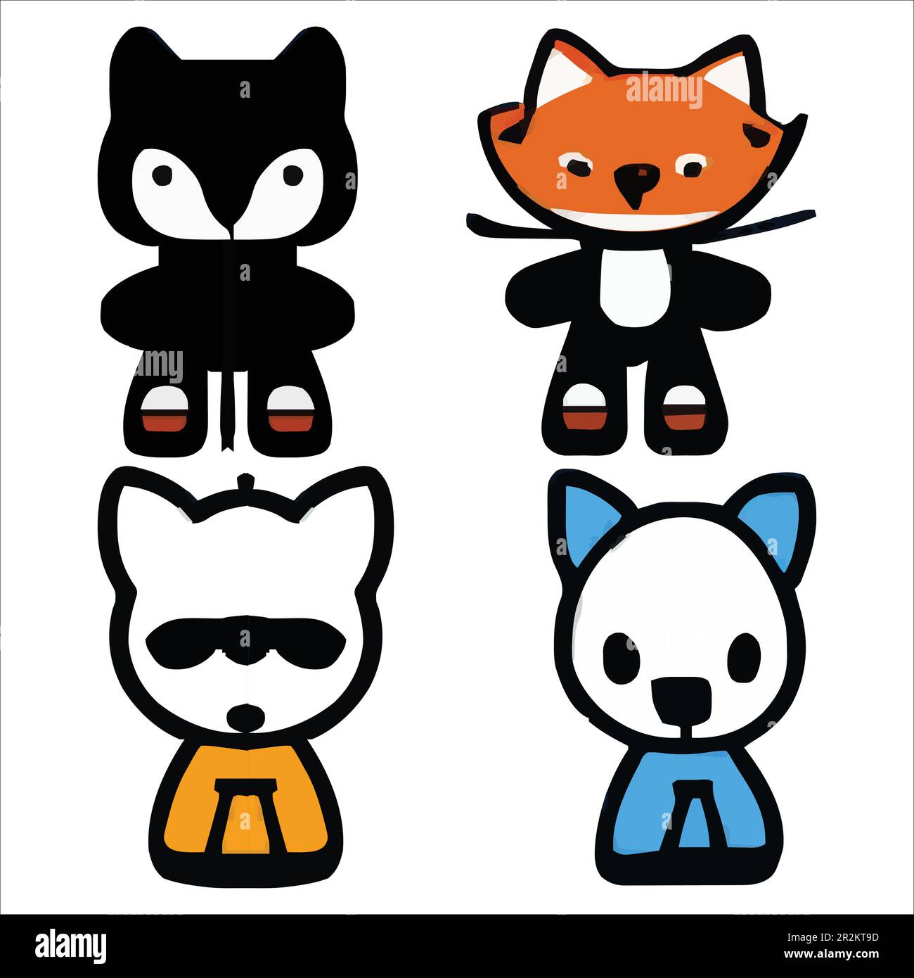 Cute cartoons designs vector file Stock Vector Image & Art - Alamy