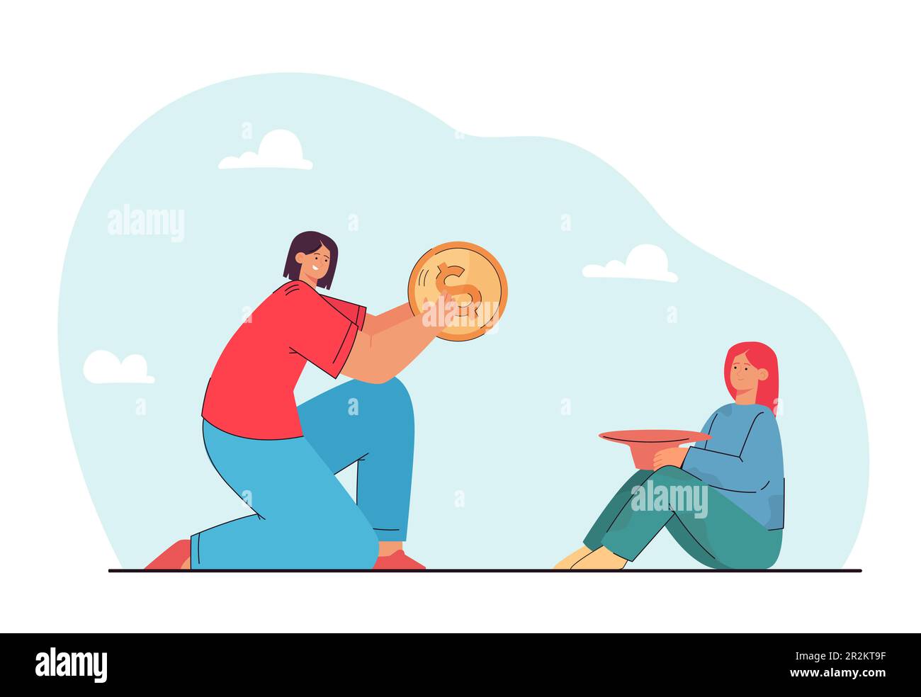 Beggar begging woman Cut Out Stock Images & Pictures - Alamy