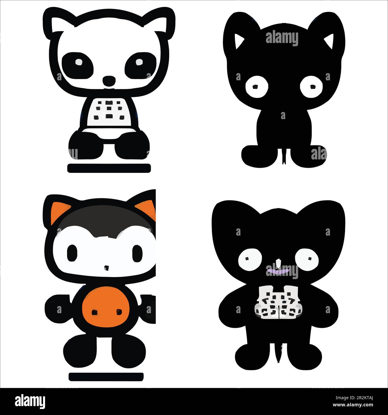 Cute cartoons designs vector file Stock Vector Image & Art - Alamy