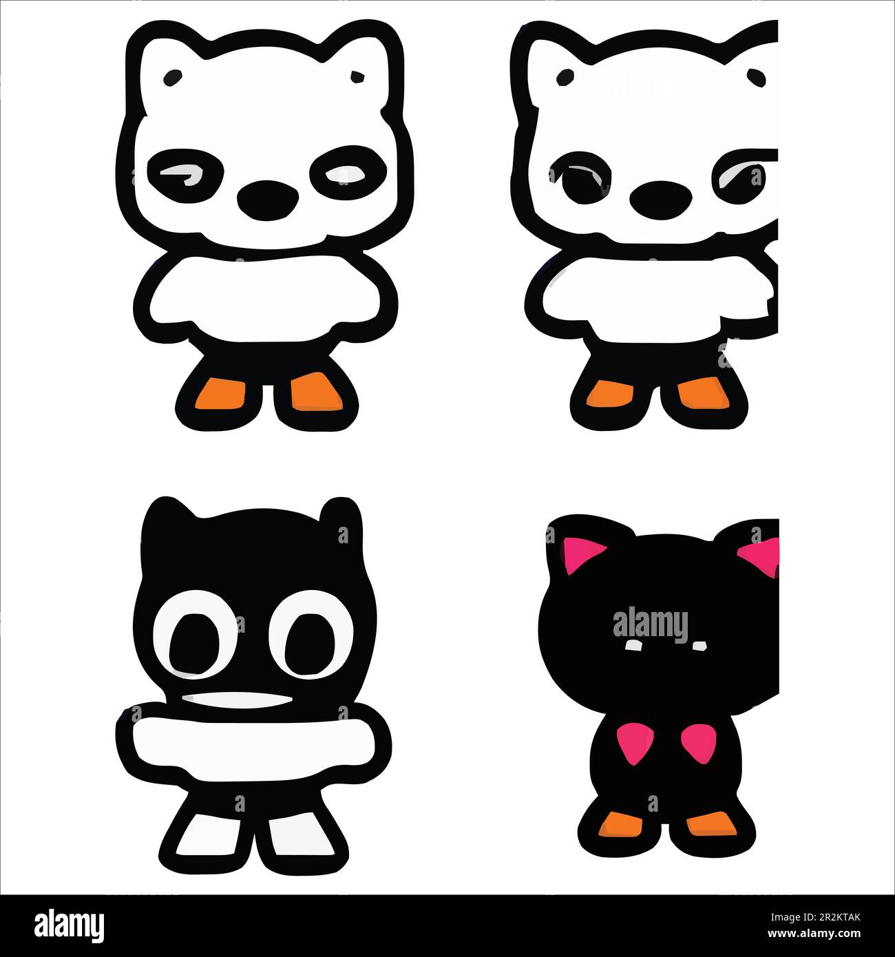 Cute cartoons designs vector file Stock Vector Image & Art - Alamy