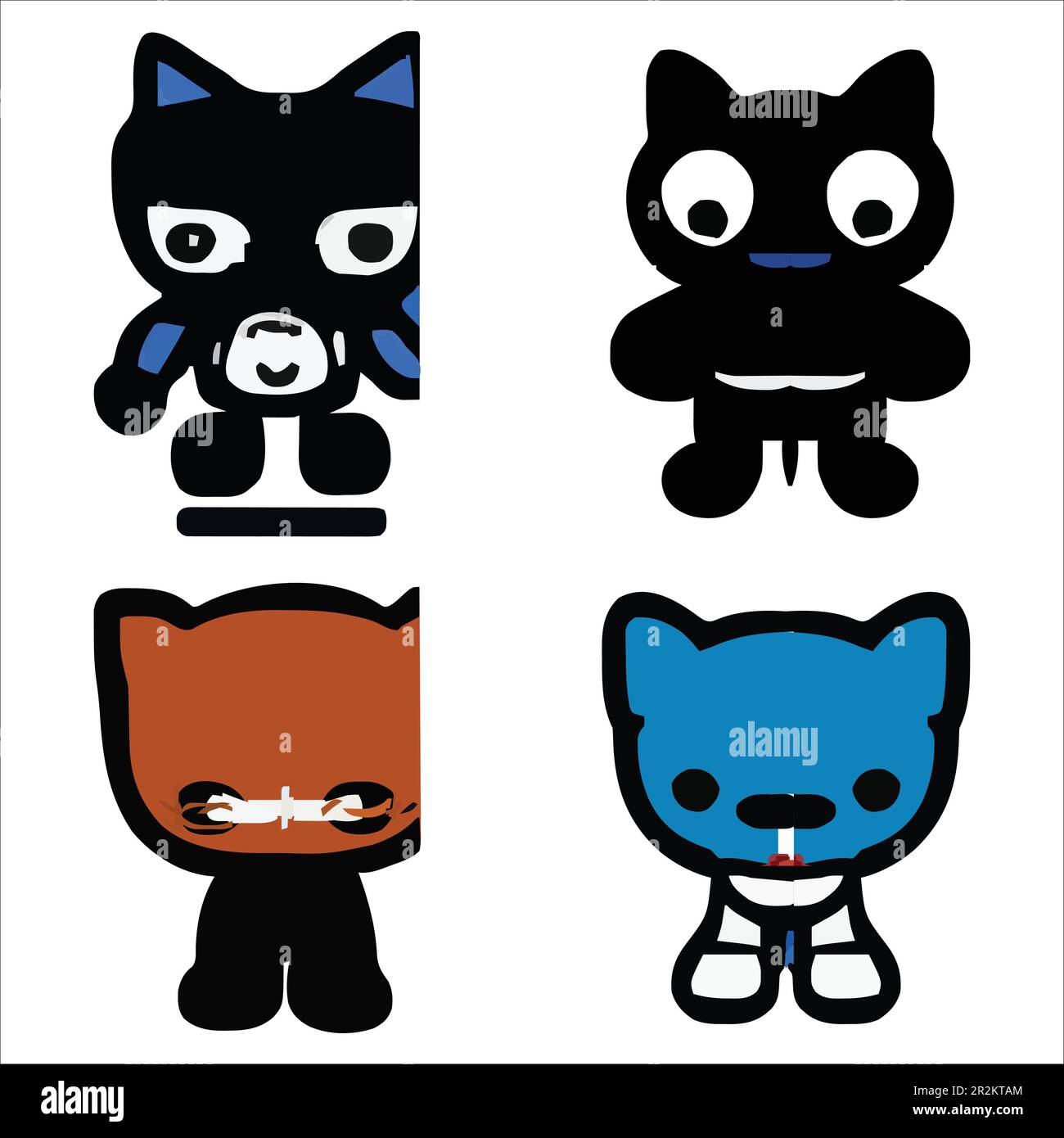 Cute cartoons designs vector file Stock Vector Image & Art - Alamy