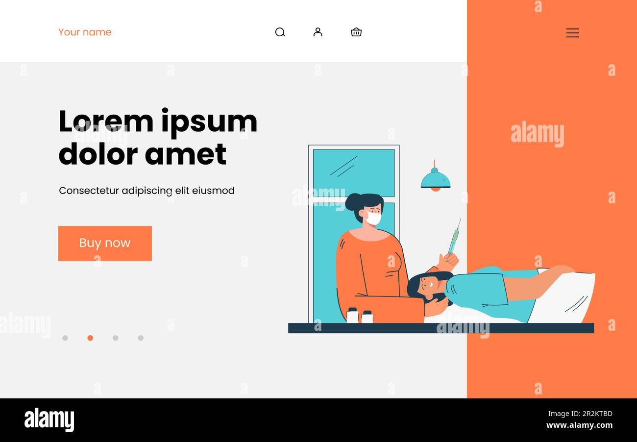 Doctor giving injection to woman Stock Vector Image & Art - Alamy