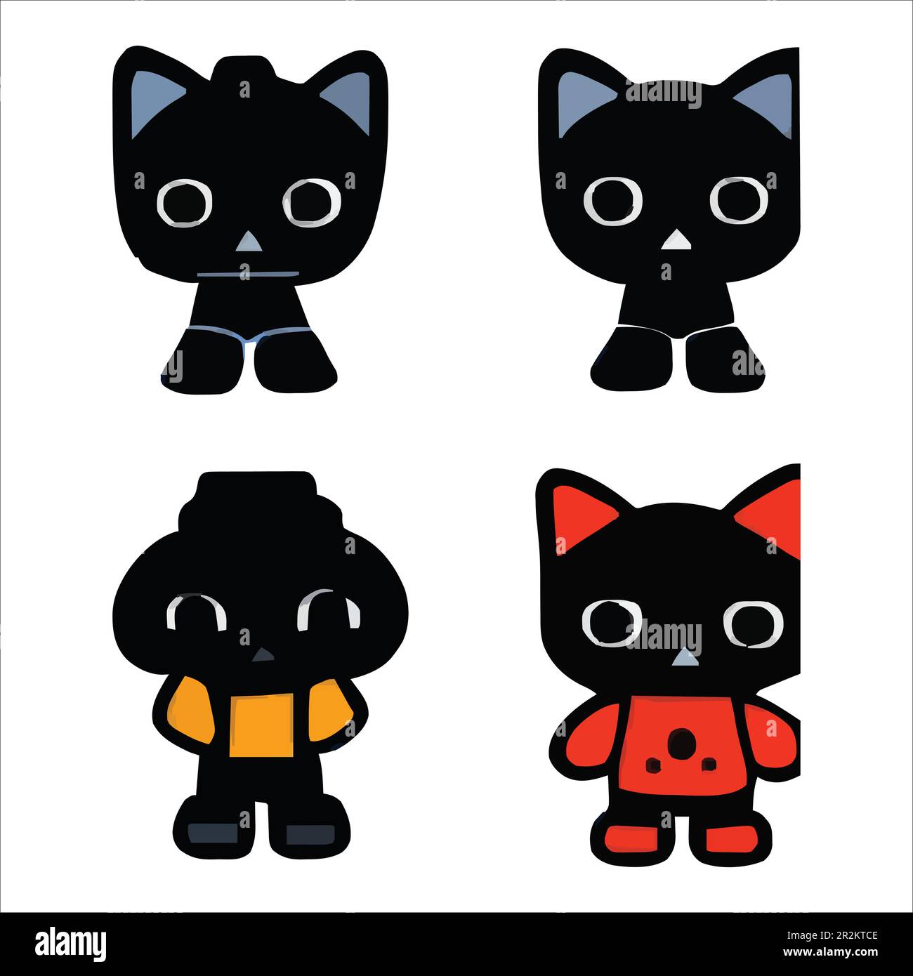 Cute cartoons designs vector file Stock Vector Image & Art - Alamy