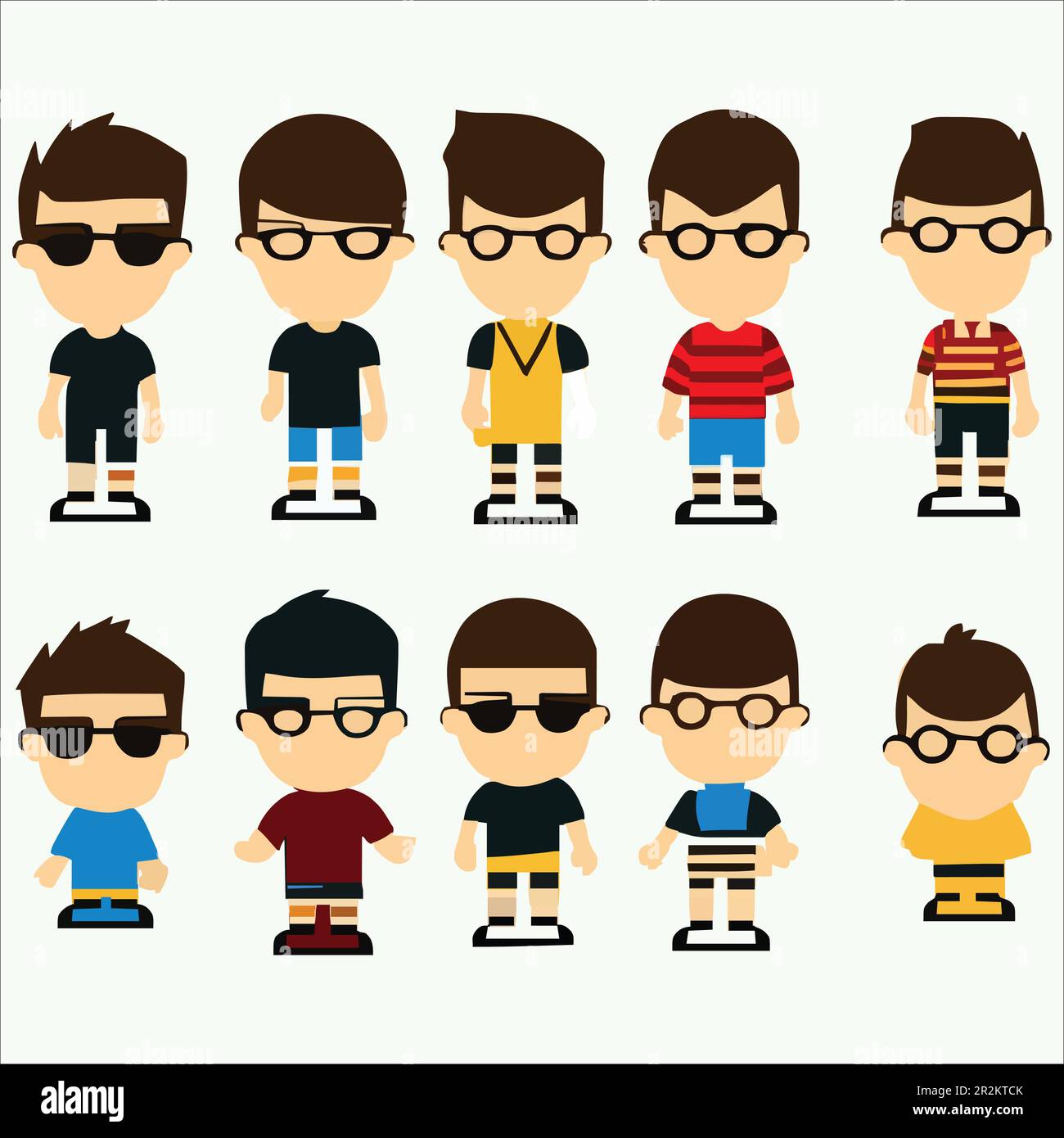 Cute cartoons designs vector file Stock Vector Image & Art - Alamy