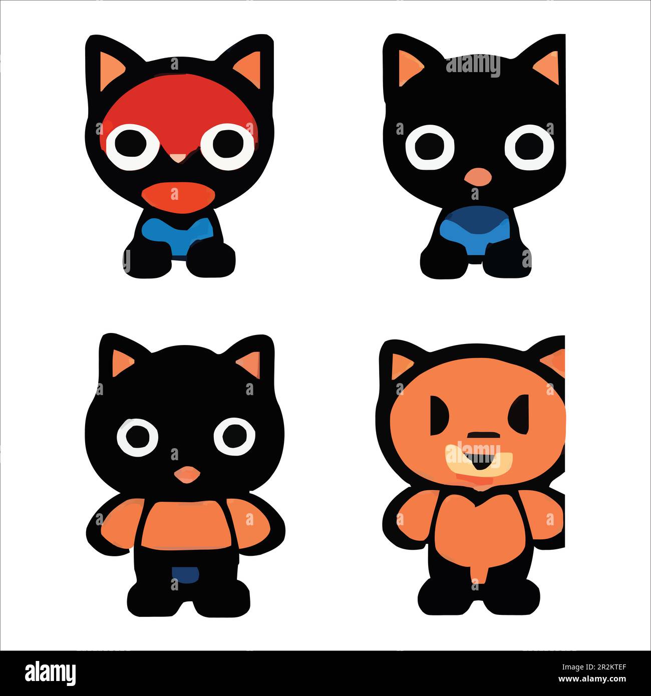 Cute cartoons designs vector file Stock Vector Image & Art - Alamy