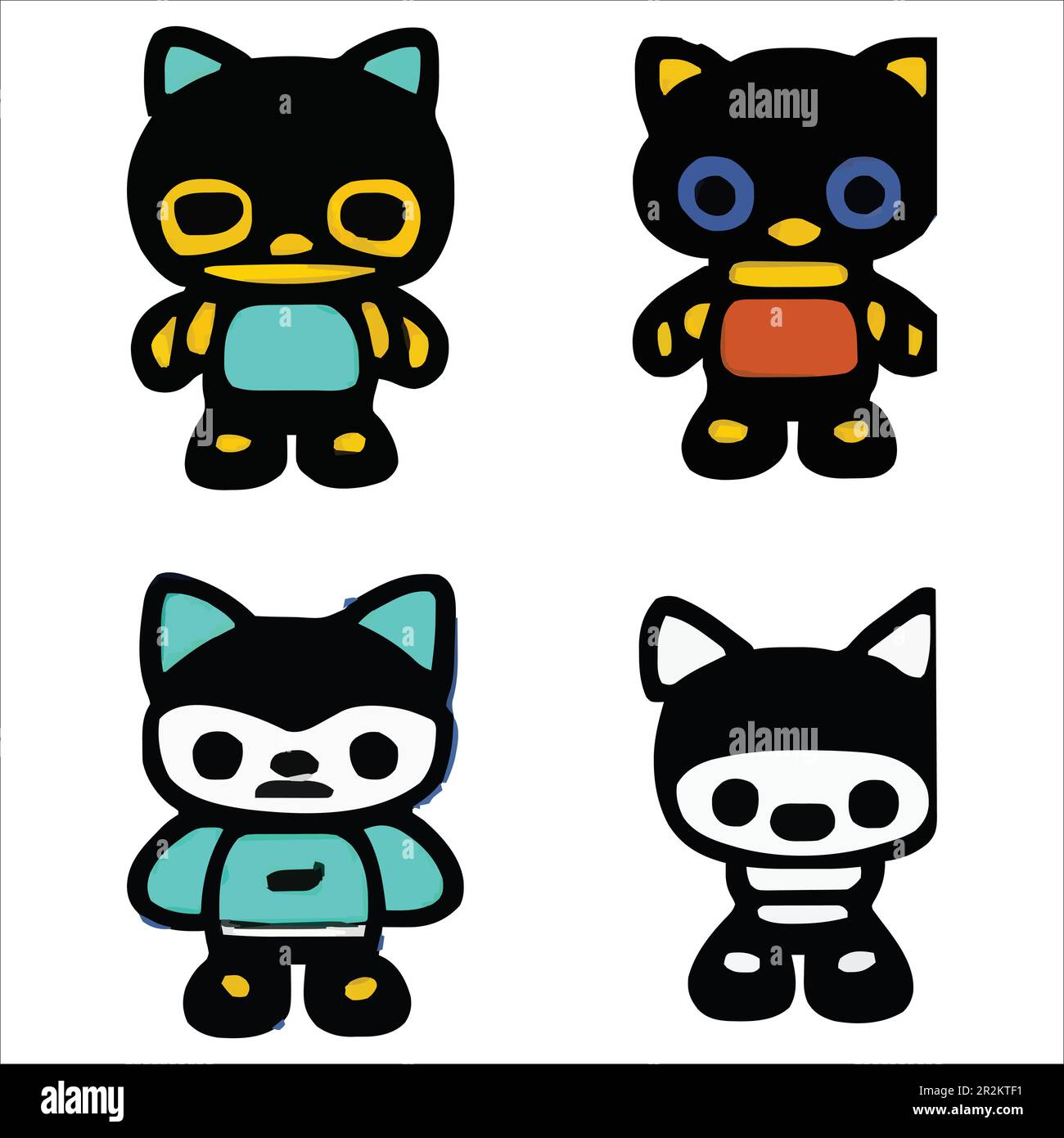 Cute cartoons designs vector file Stock Vector Image & Art - Alamy