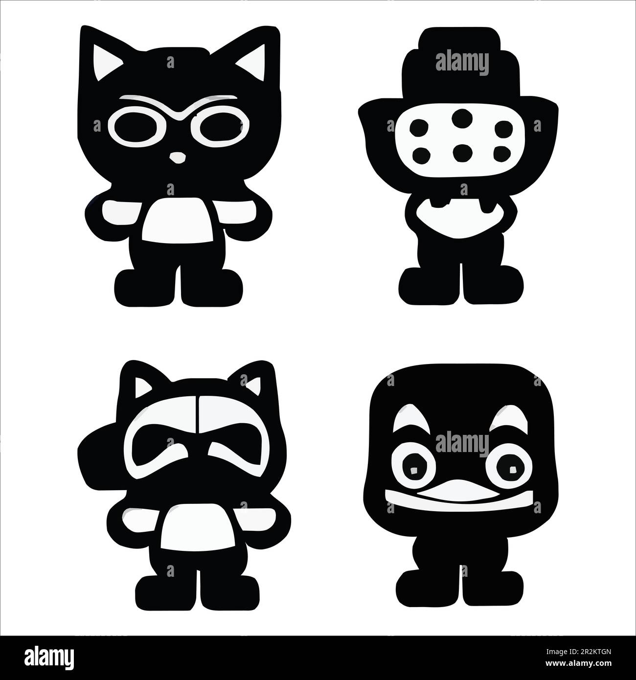 Cute cartoons designs vector file Stock Vector Image & Art - Alamy