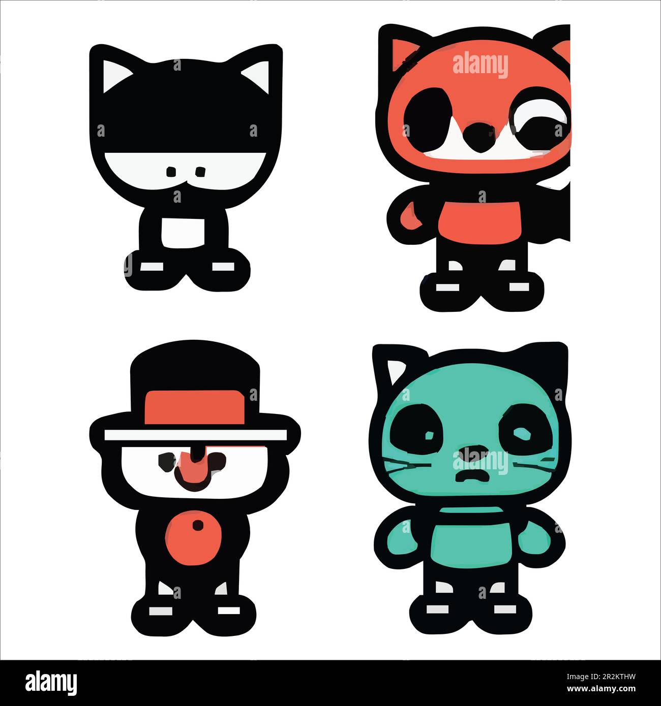 Cute cartoons designs vector file Stock Vector Image & Art - Alamy